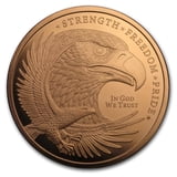 5 oz Copper Round - Eagle (Strength, Freedom, & Pride) - Walmart.com