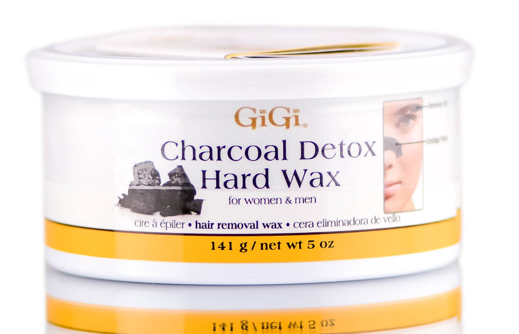 5 oz , GiGi Charcoal Detox Hard Wax , Hair Scalp Skin Body - Pack of 1 ...