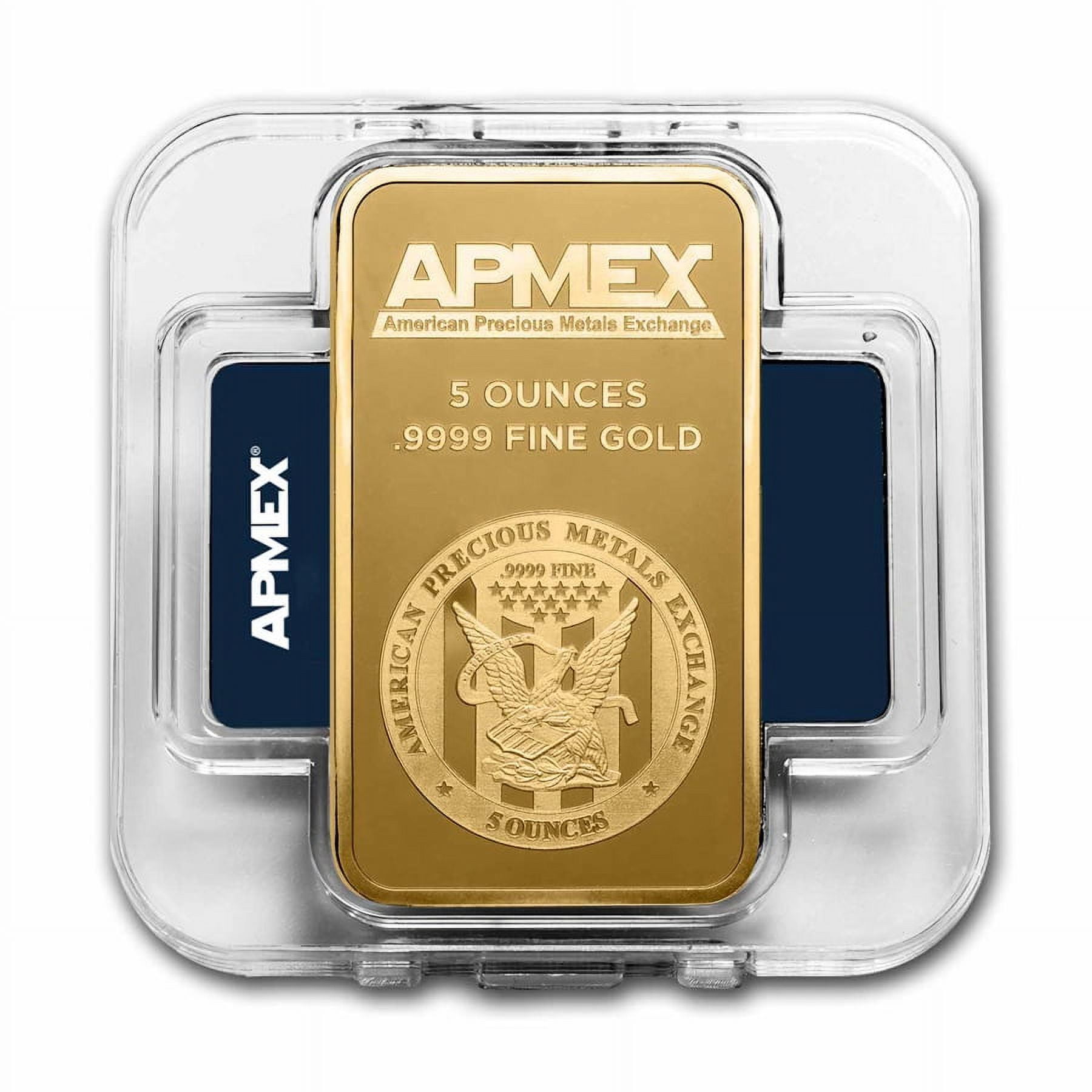 APMEX 5 oz Fine Gold Bar - Sealed in Tamper-Evident Packaging (TEP) - Walmart.com
