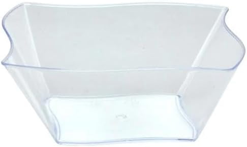 5 oz Mini Clear Plastic Twist Dish – Disposable Elegant Serving Bowl ...
