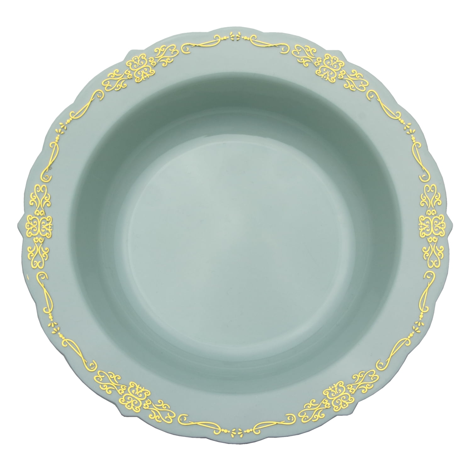 5 oz Robin Blue Victorian Design Wedding and Holiday Dinner Bowls - 20 ...