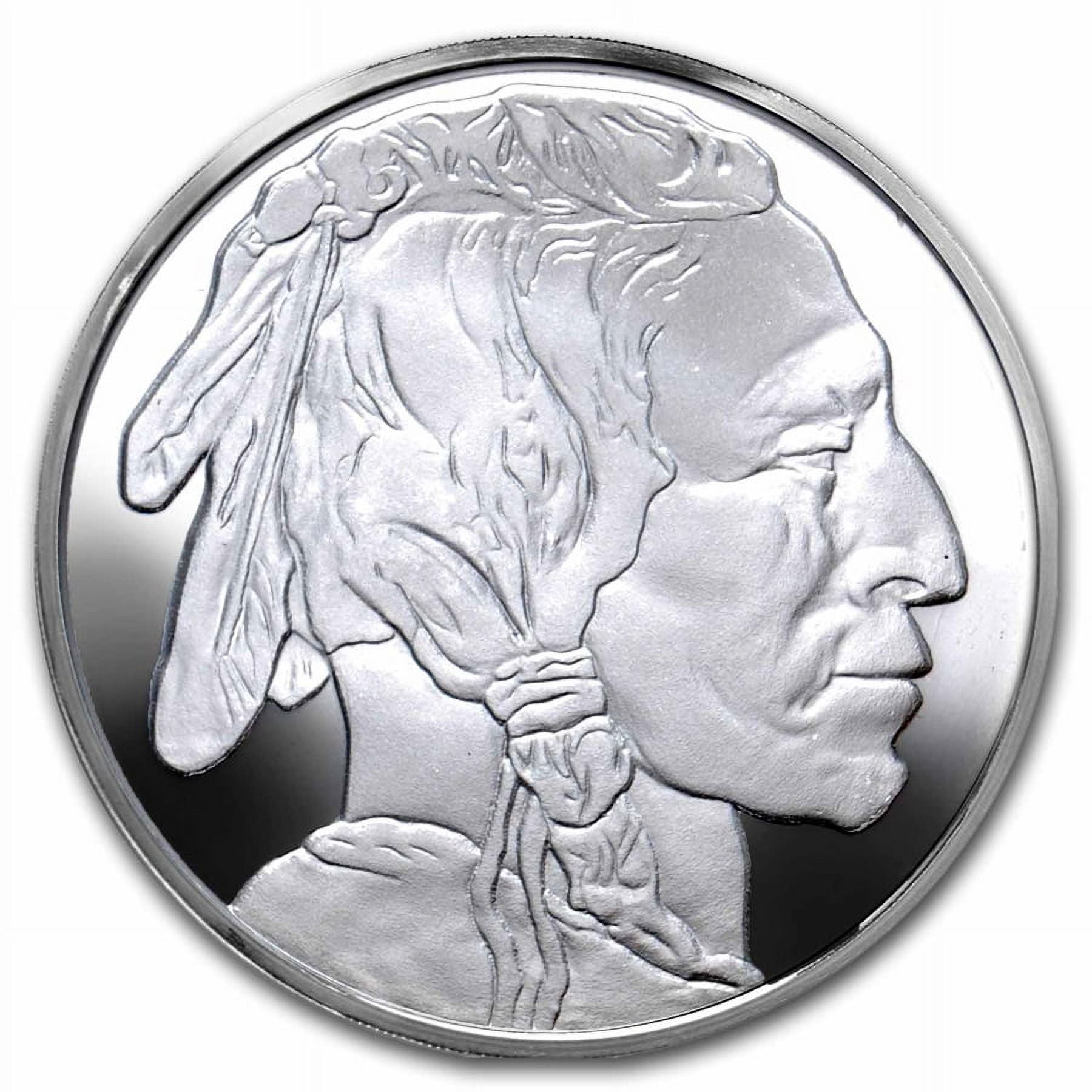 5 Ounce Buffalo Bullion Coin - Fine Silver Round - Walmart.com