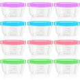 5 oz Small Freezer Storage Containers with Screw Lids, 12 Pack Reusable ...