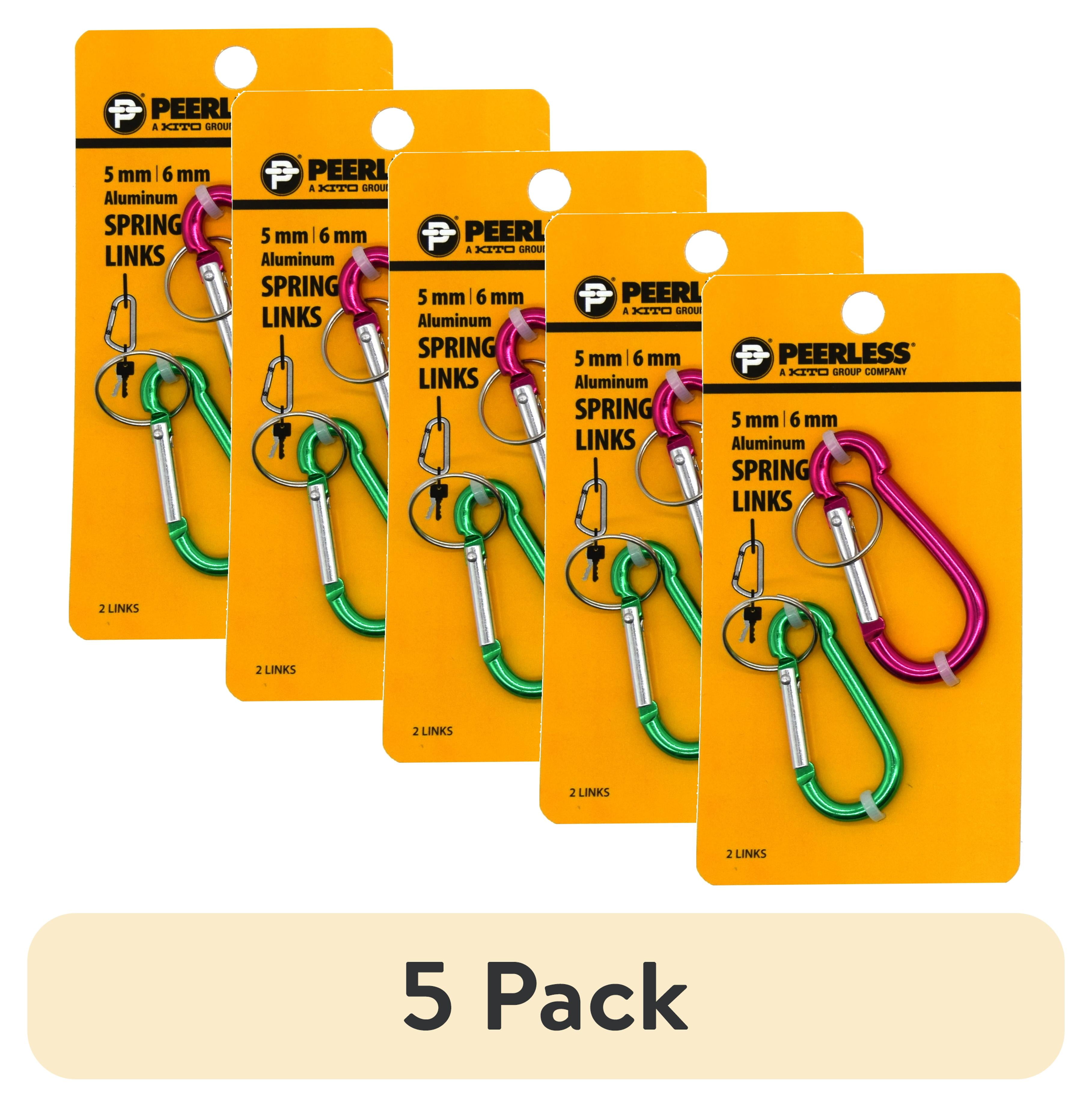 (5 pack) 2-Pack Multi-Color Aluminum Spring Links, 5mm, 6mm, Peerless ...