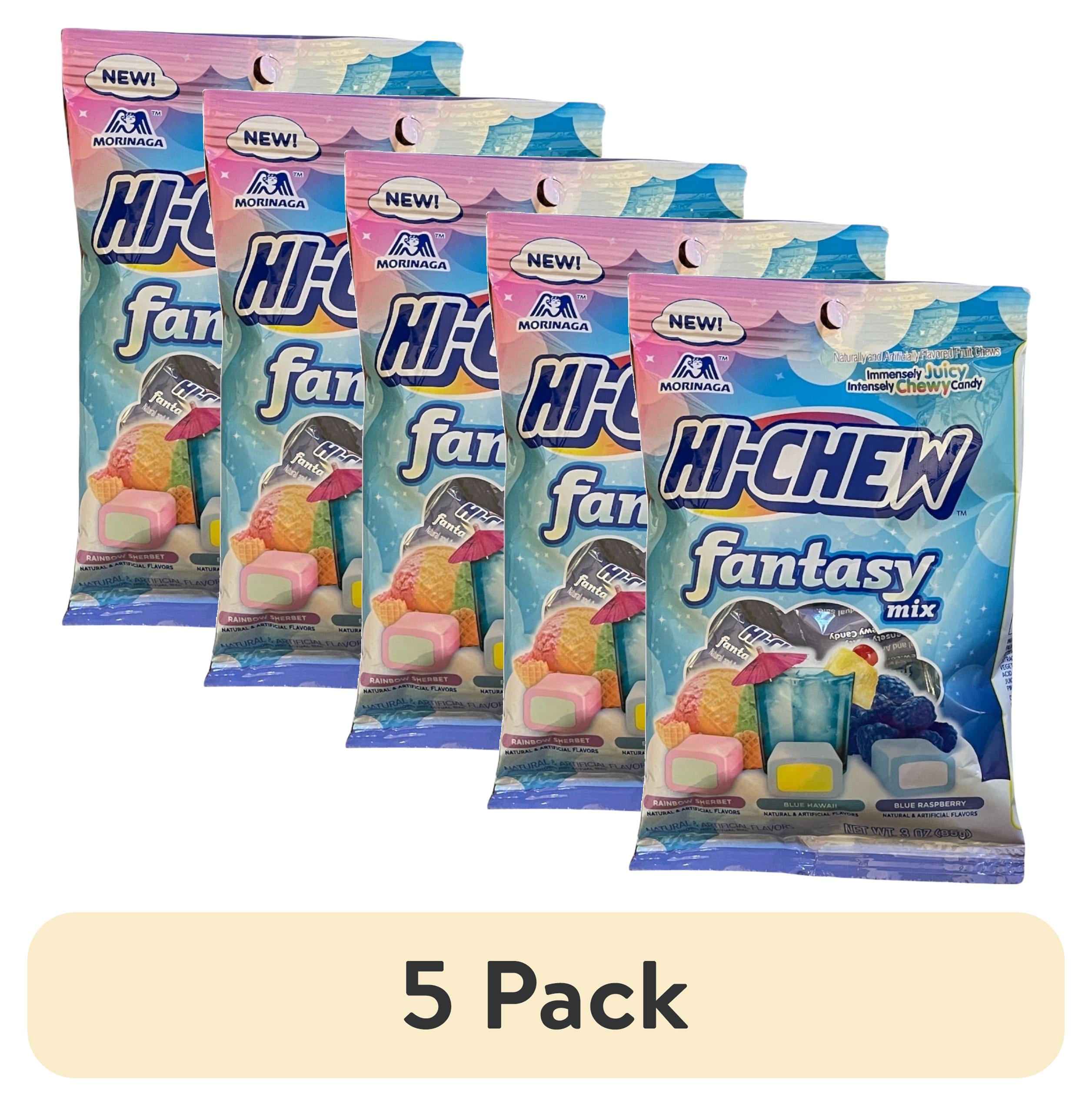 (5 pack) 2PK Exclusive Hi-Chew FANTASY Mix - Blue Hawaii, Rainbow ...