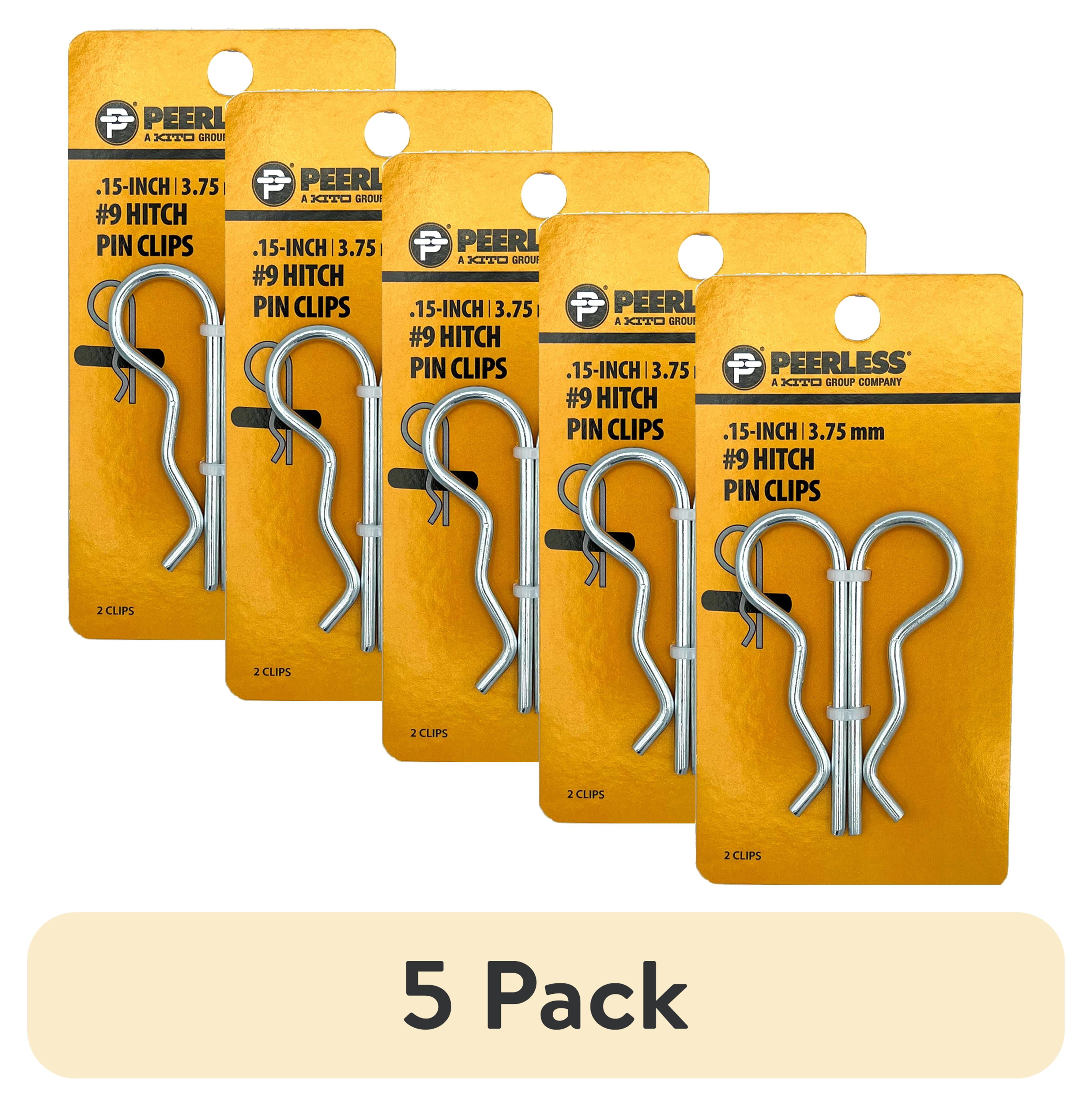 (5 pack) #9 Hitch Pin Clips, 2 Pack, Zinc, Steel, Peerless Chain ...