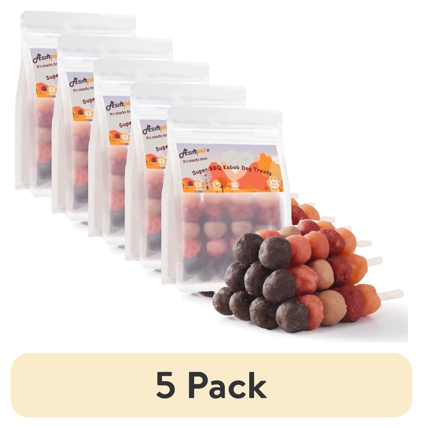 (5 pack) ASMPET Multi-Flavor Dog Treats, Made with Chicken Duck Salmon ...