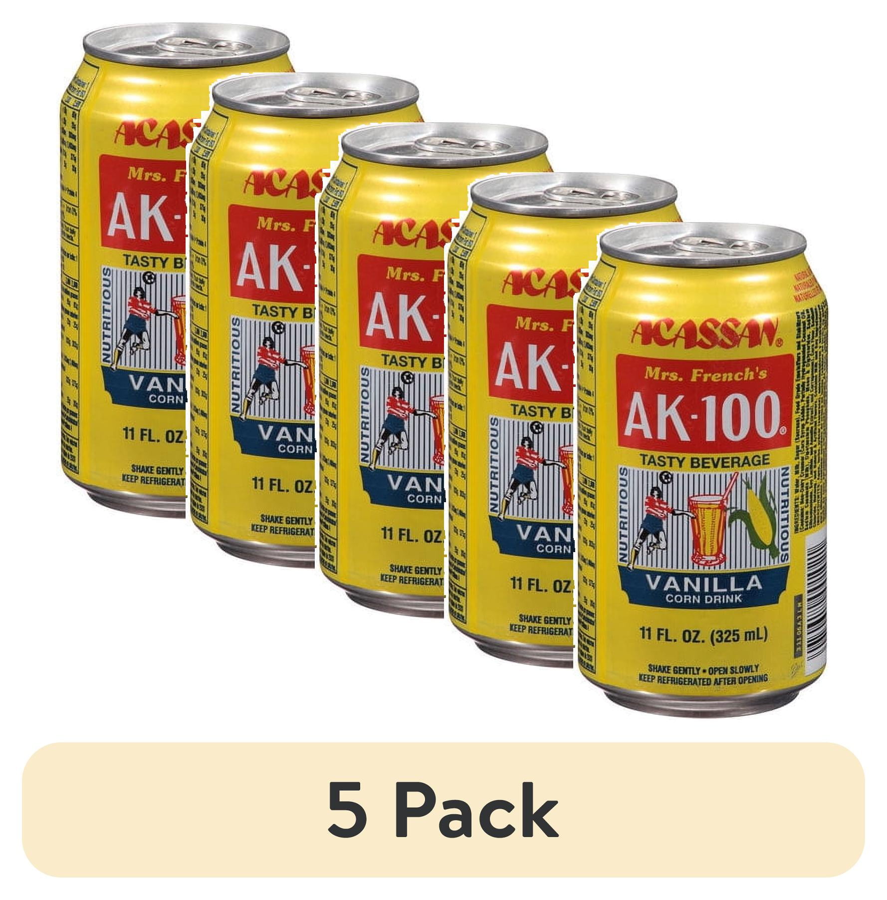 (5 pack) Acassan Mrs. French's AK-100 Vanilla Corn Drink, 11 fl oz ...