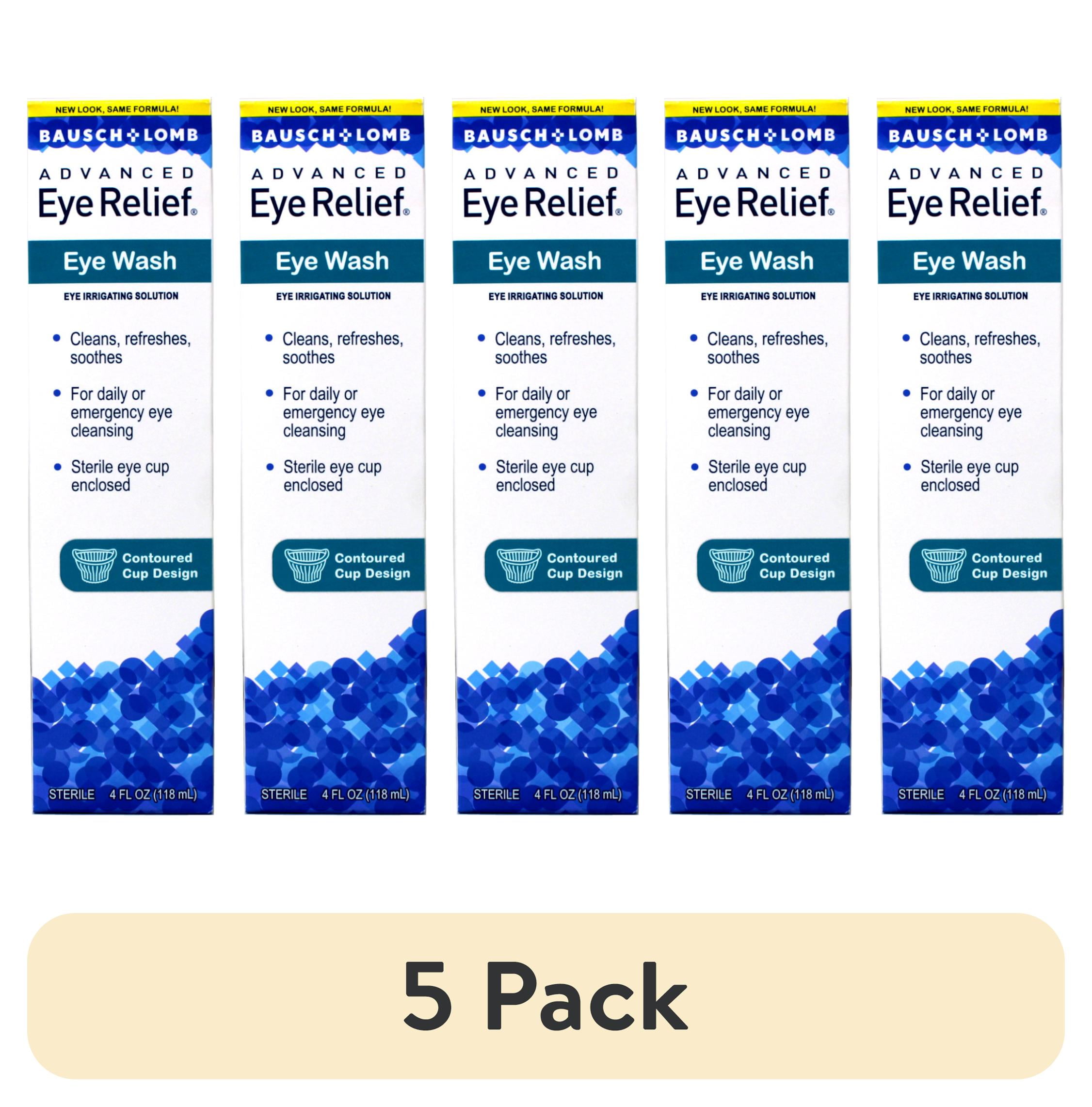 (5 pack) Advanced Eye Relief Eye Wash from Bausch & Lomb, Eye ...