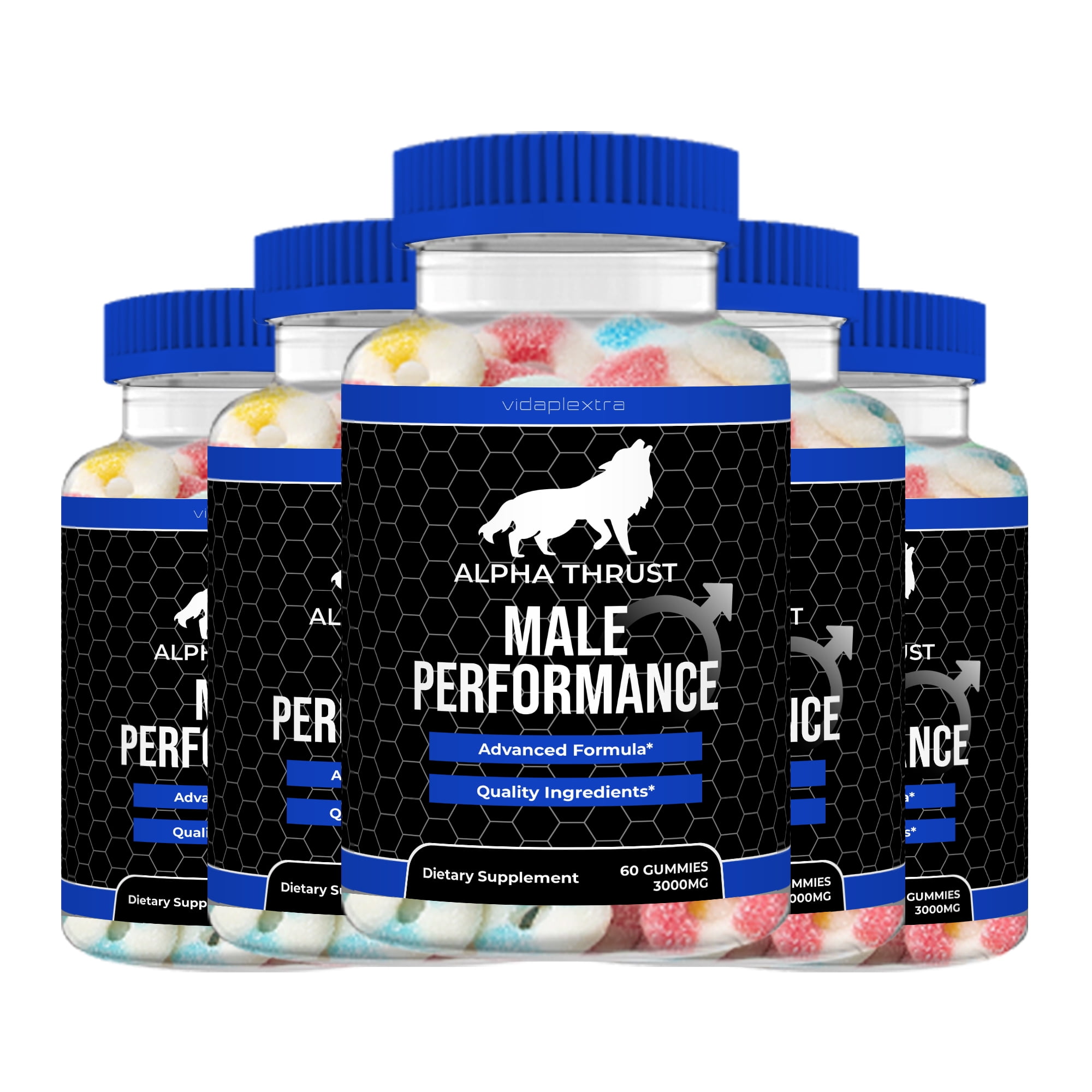 (5 pack ) Alpha Thrust Gummies - Alpha Thrust Male Gummies - Walmart.com