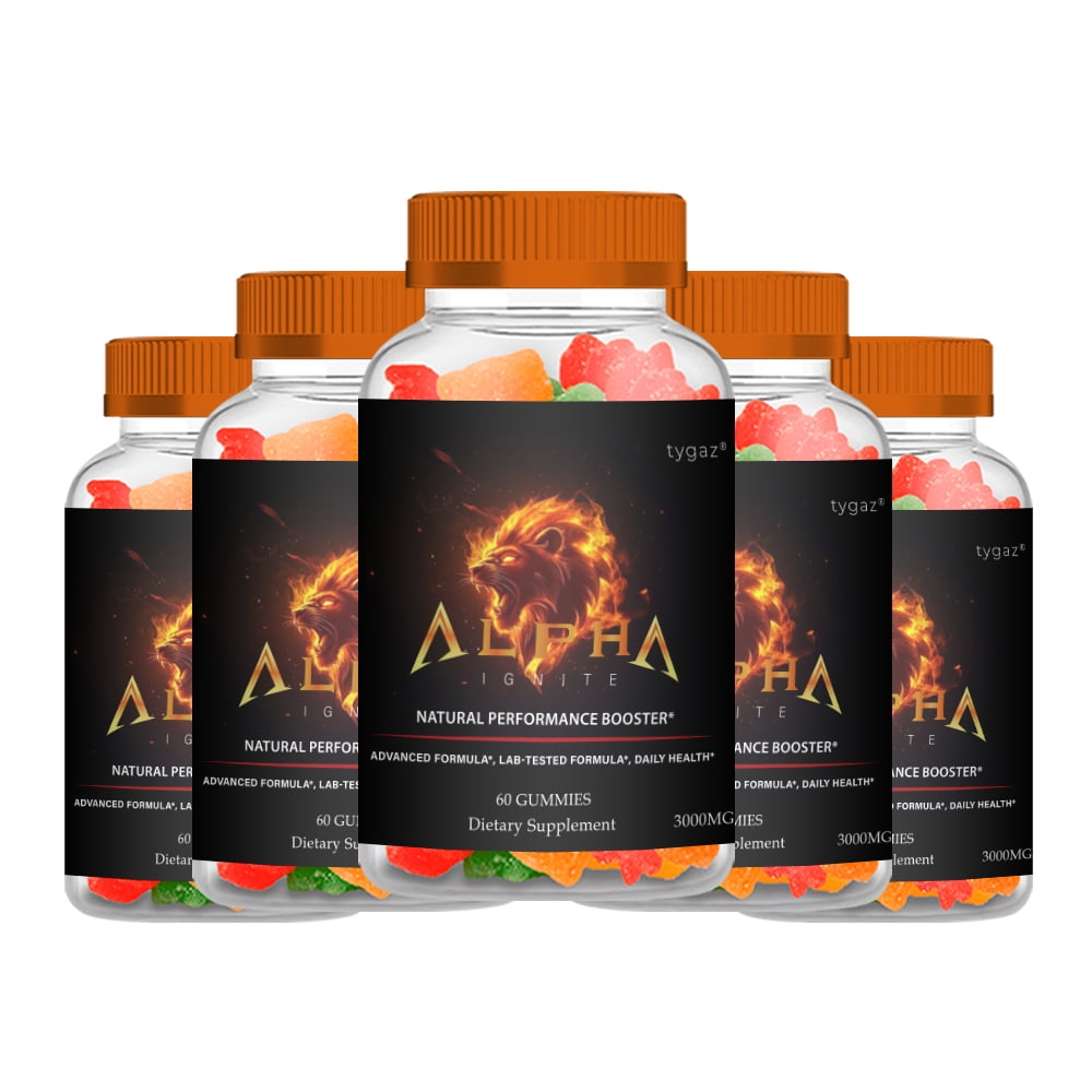 ( 5 pack) AlphaIgnite - Alpha Ignite Gummy For Men - Walmart.com