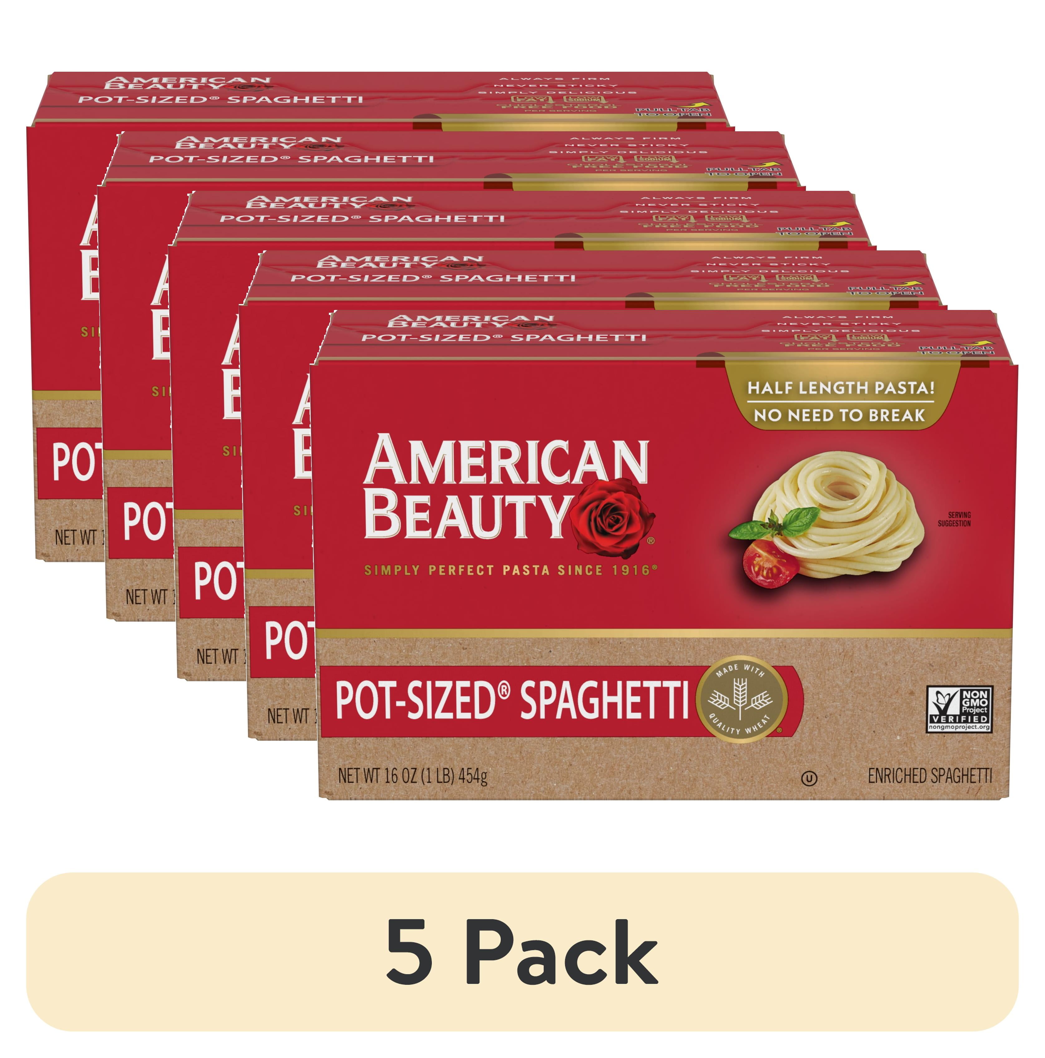 (5 pack) American Beauty 16 oz Spaghetti Pasta - Walmart.com