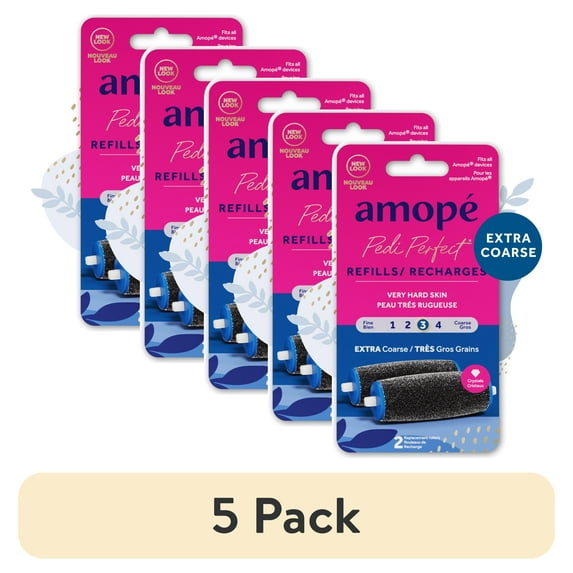 (5 pack) Amope® Pedi Perfect® Electronic Foot File Refills - Extra ...