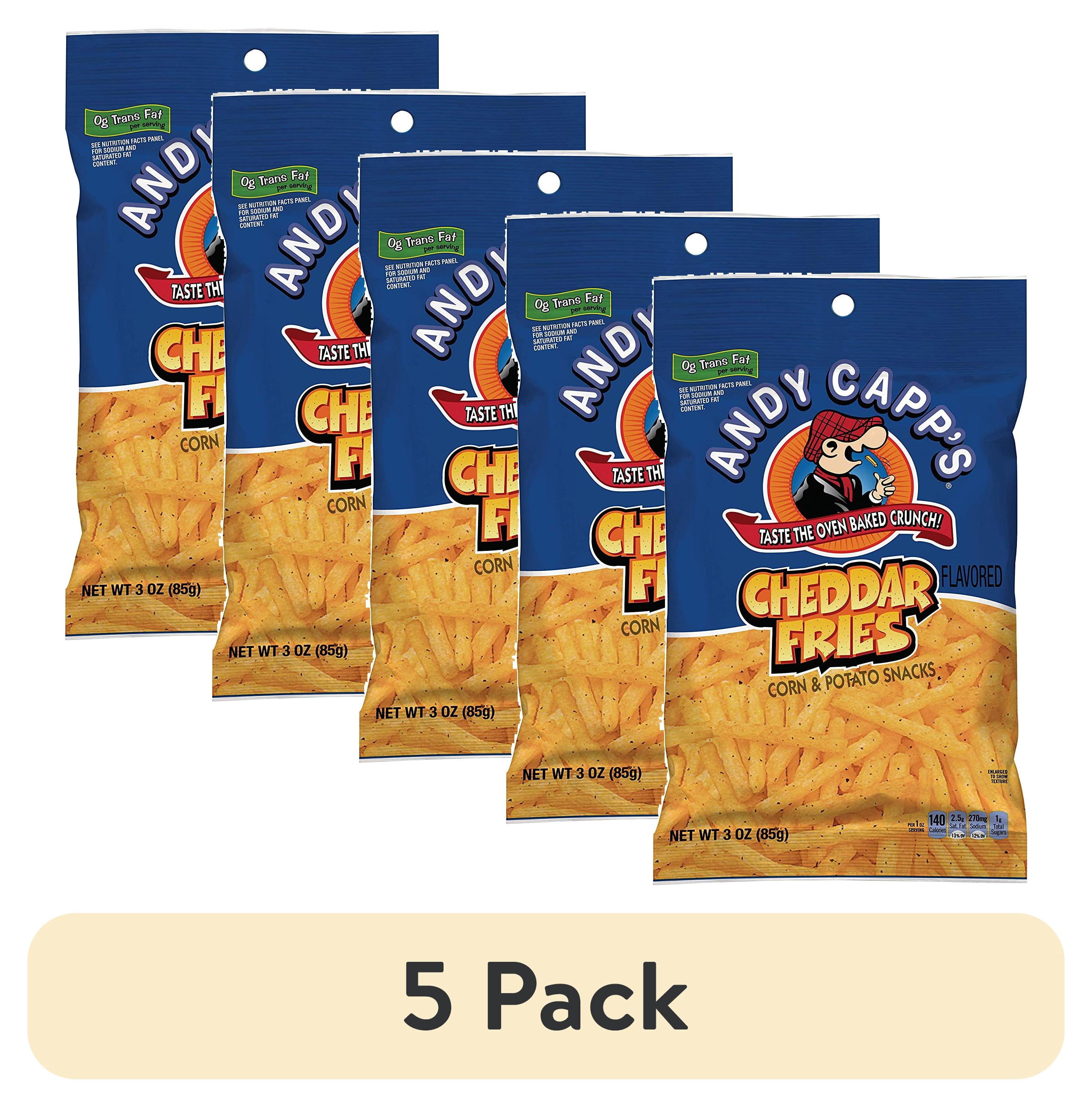 (5 pack) Andy Capps Cheddar Flavored Fries, 3 oz, 12 Pack - Walmart.com