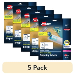 "Avery Shipping Labels, Sure Feed, 3-1/2"" x 5"", 100 Labels, Printable ...