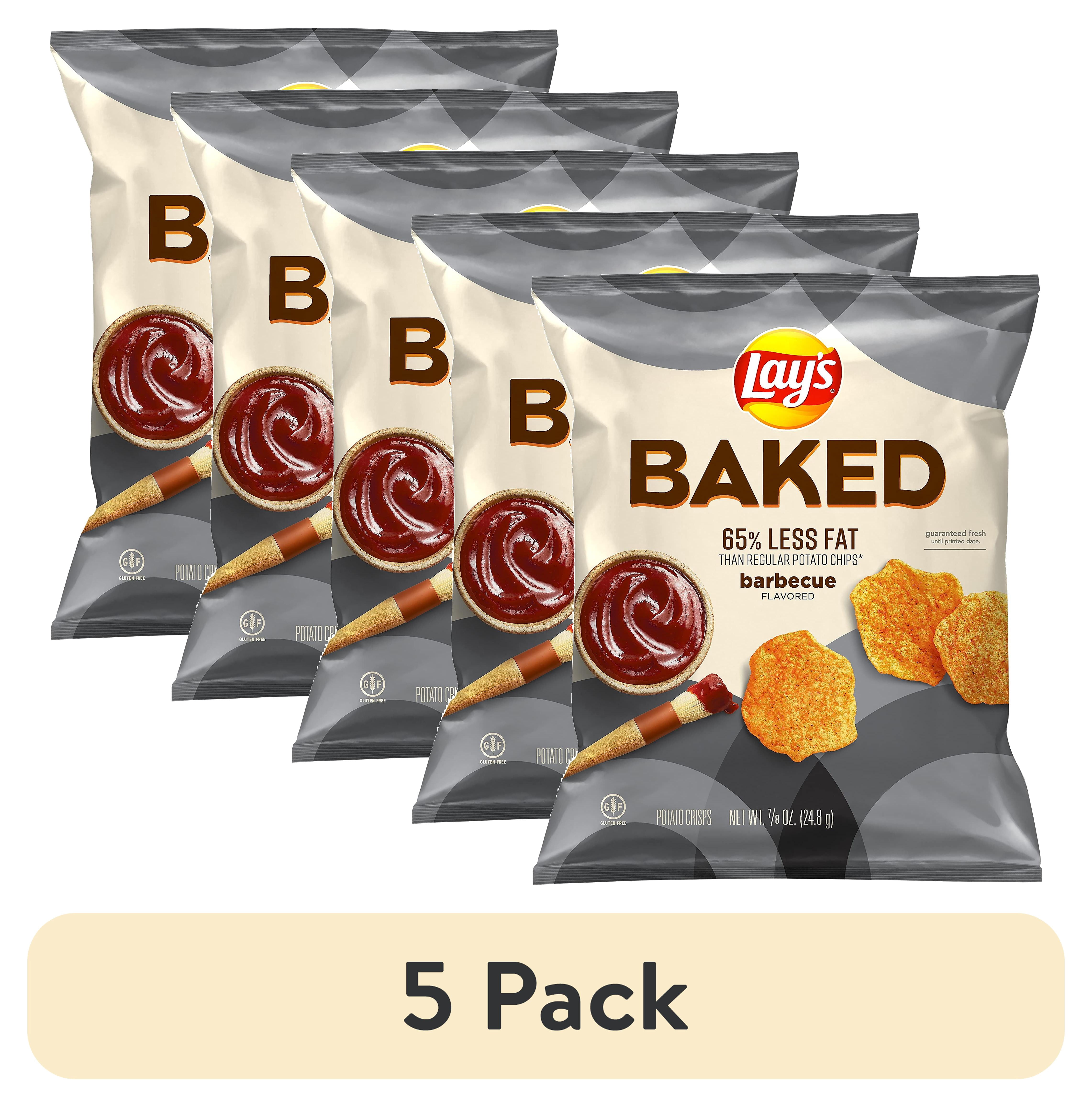 (5 pack) Baked Lay's Barbecue Potato Chips, .875 Oz, 15 Pack - Walmart.com