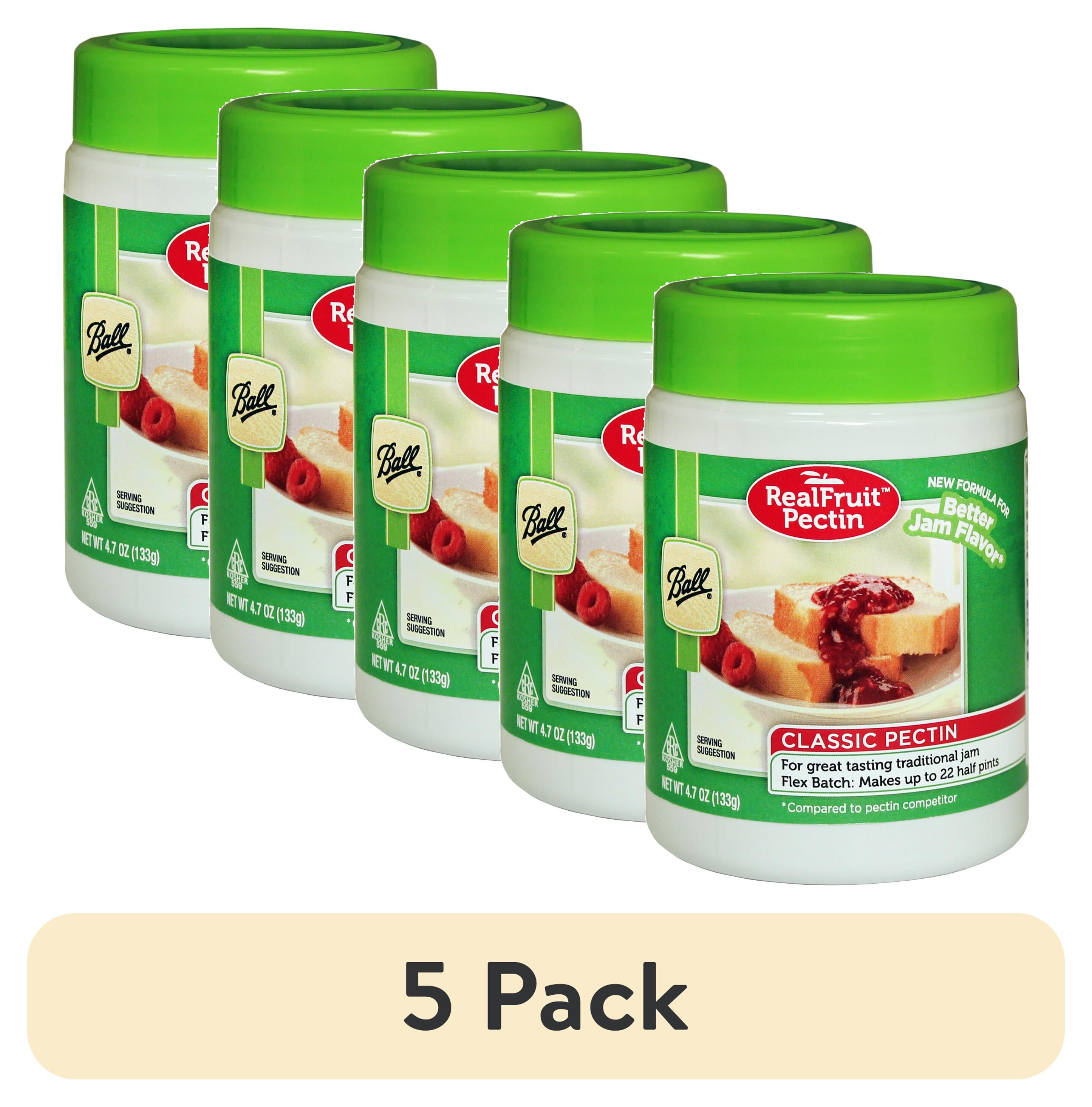 (5 pack) Ball RealFruit Pectin Classic Pectin, 5.4 Oz Jar, 1 Count, 22 ...