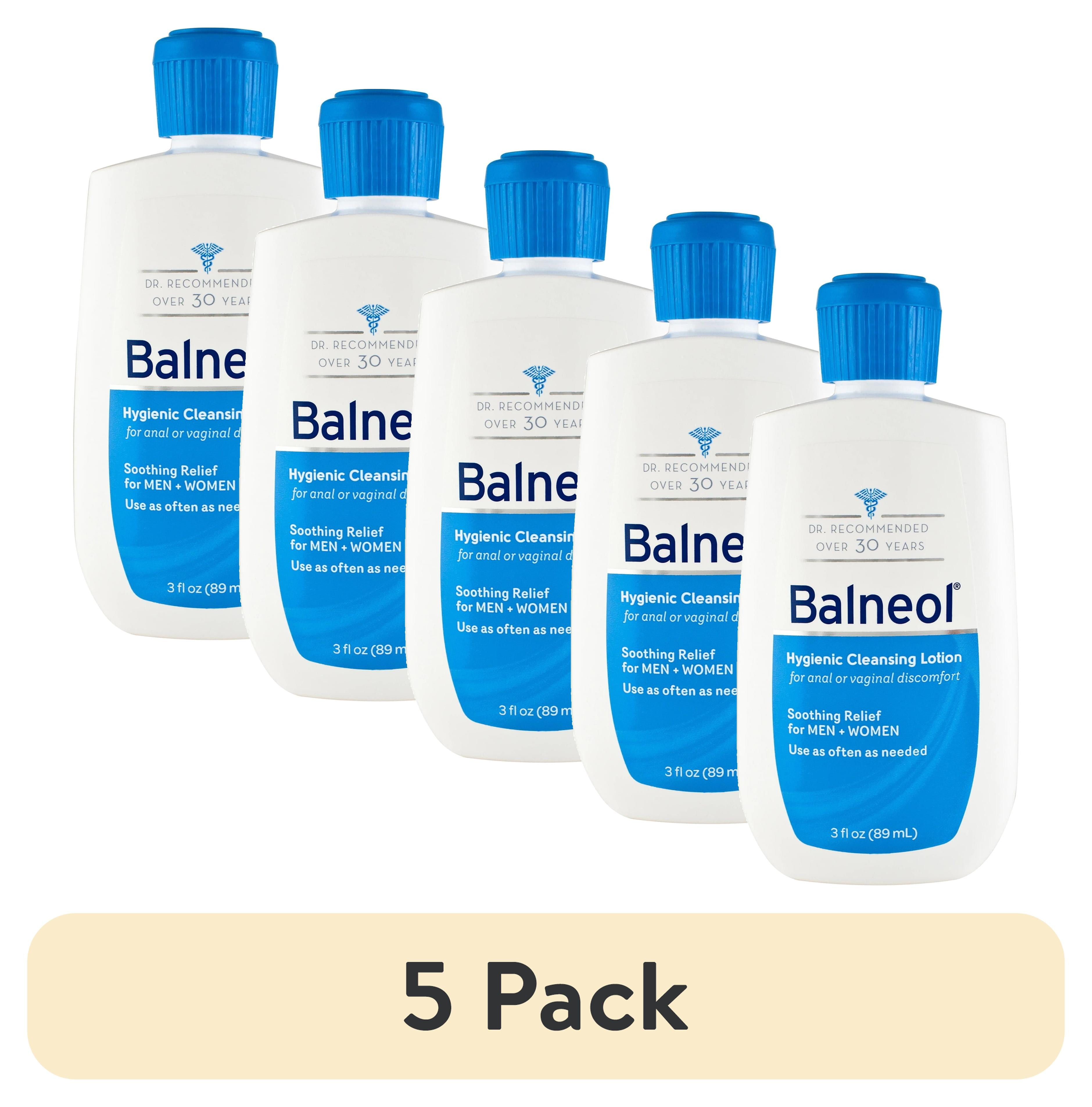 (5 pack) Balneol Hygienic Cleansing Lotion, Soothing Relief for ...