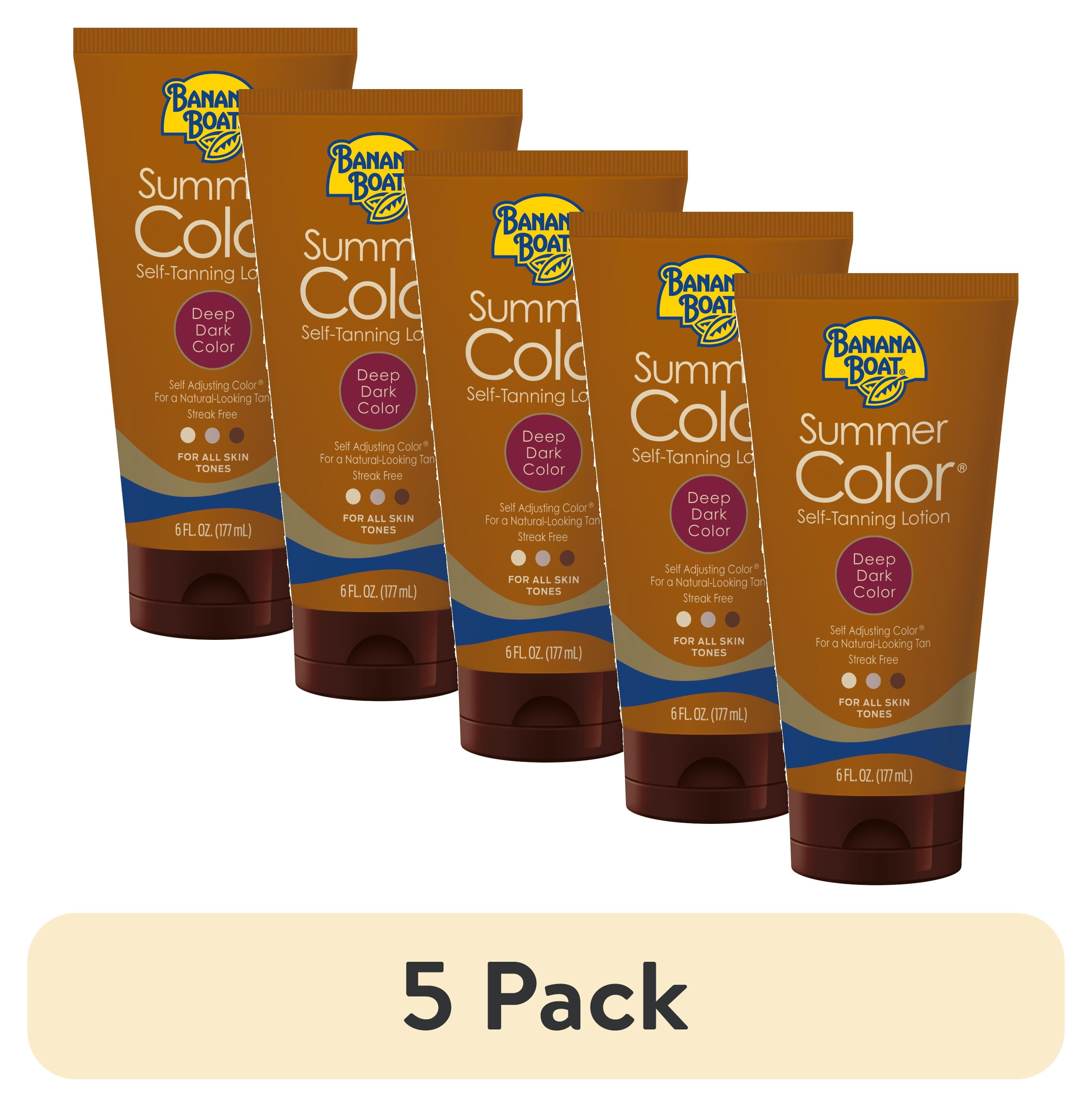 (5 pack) Banana Boat Summer Color Self Tanning Lotion, Dark Self Tanner ...