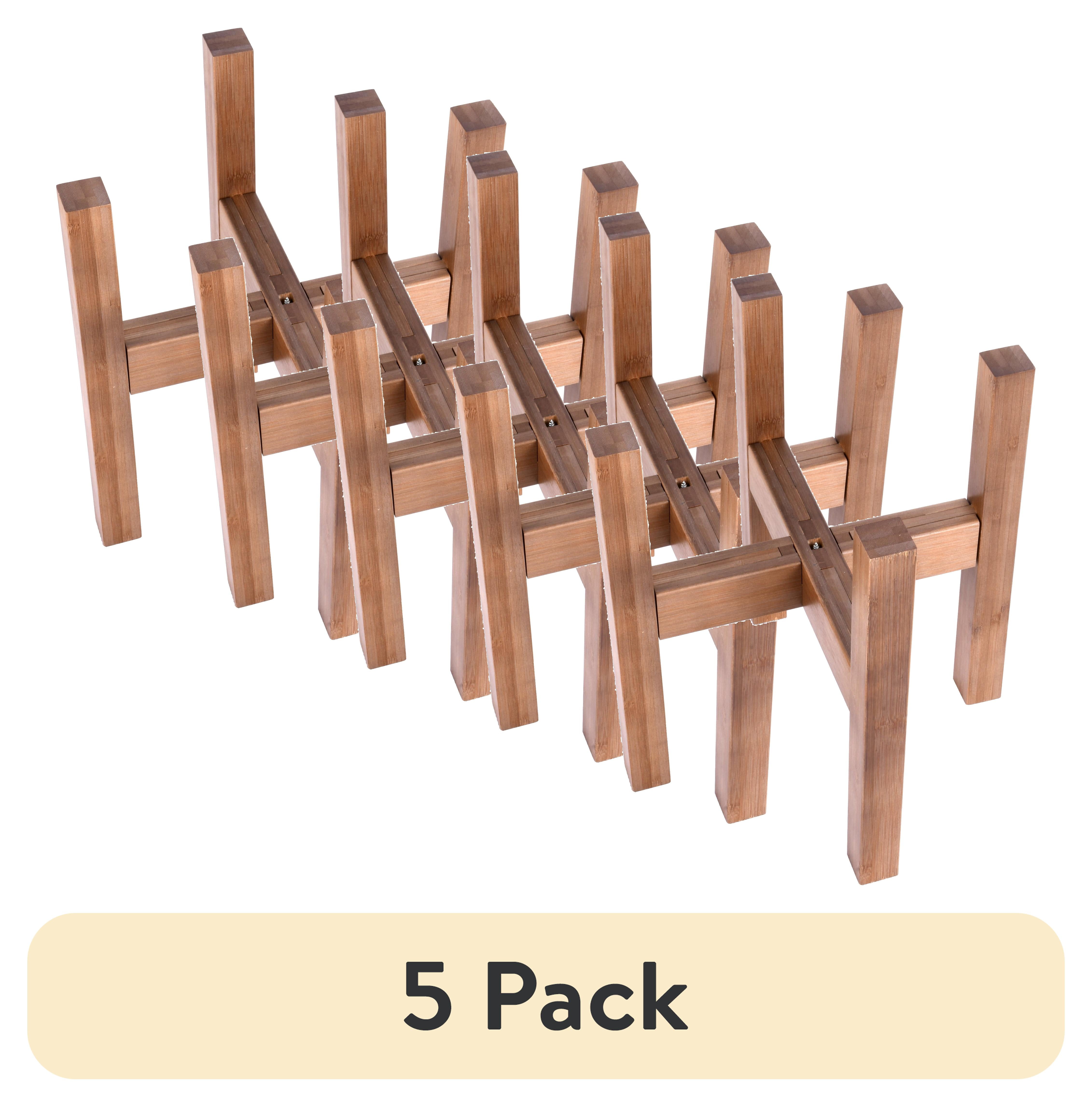 (5 pack) Better Homes & Gardens WD Brown Expand Stand - Walmart.com