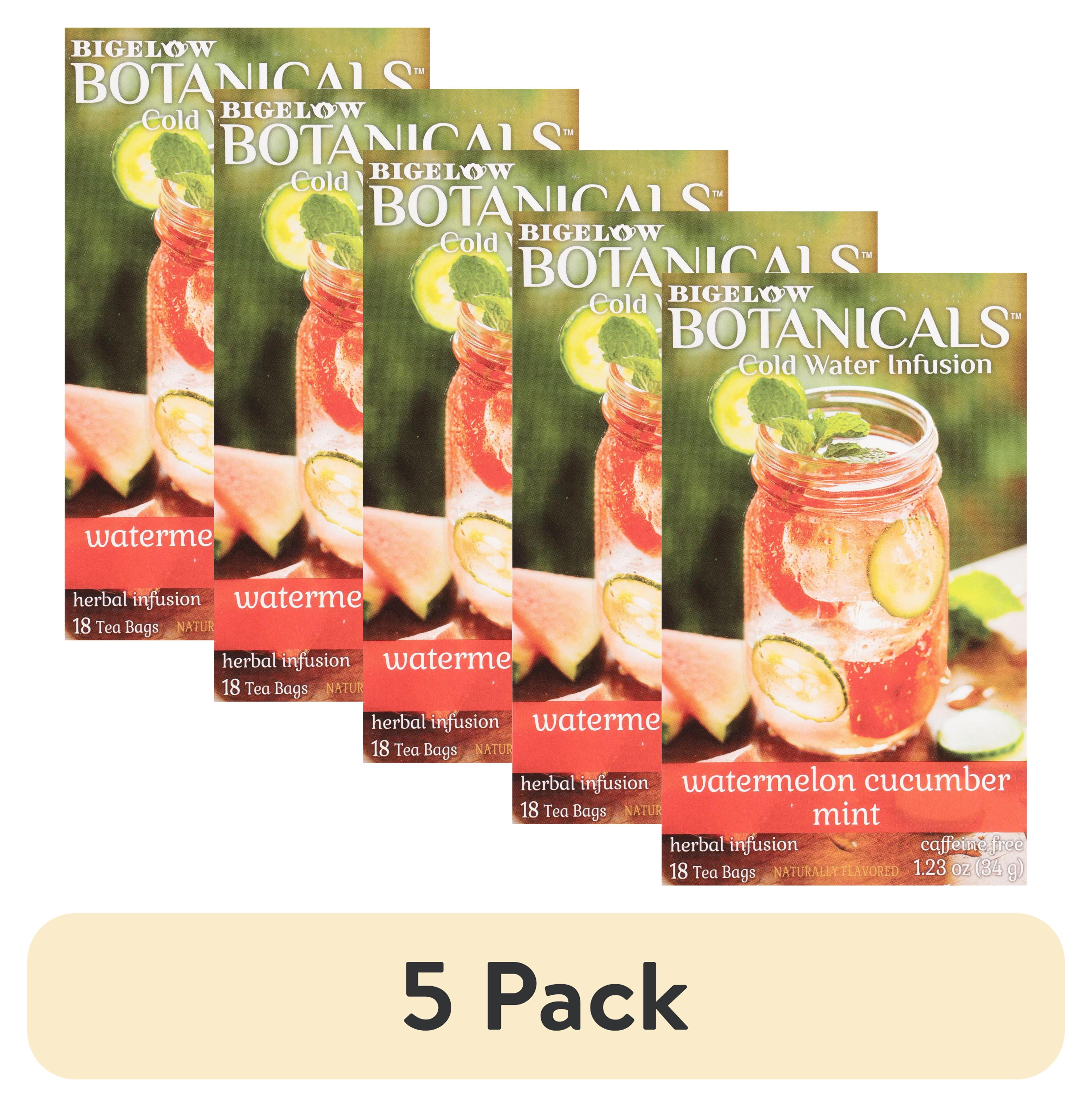 (5 pack) Bigelow Botanicals, Cold Water Infusion Tea Bags, Watermelon ...