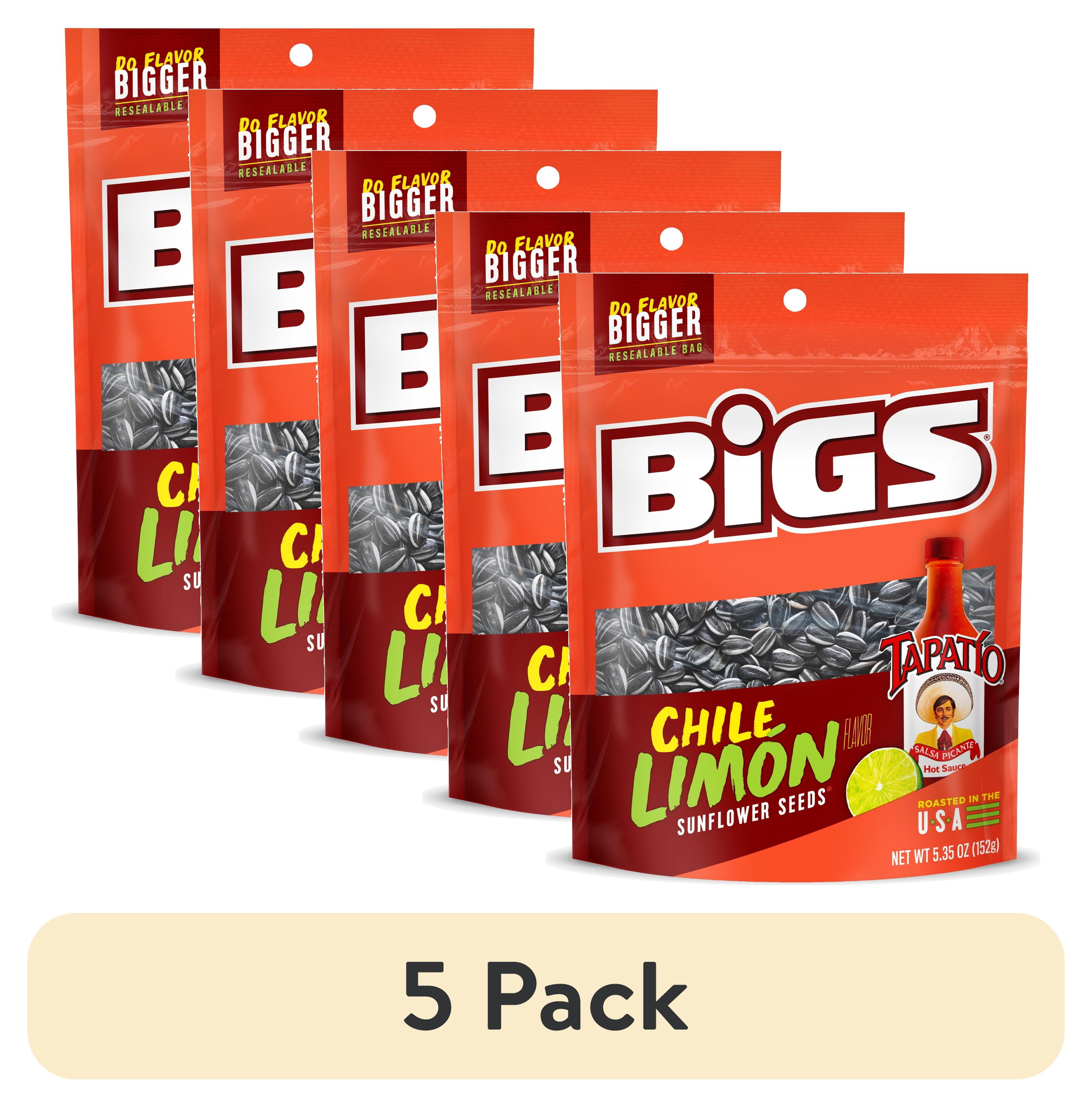 (5 pack) BIGS Sunflower Seeds, Tapatío Chile Limón Flavor, Father's Day ...