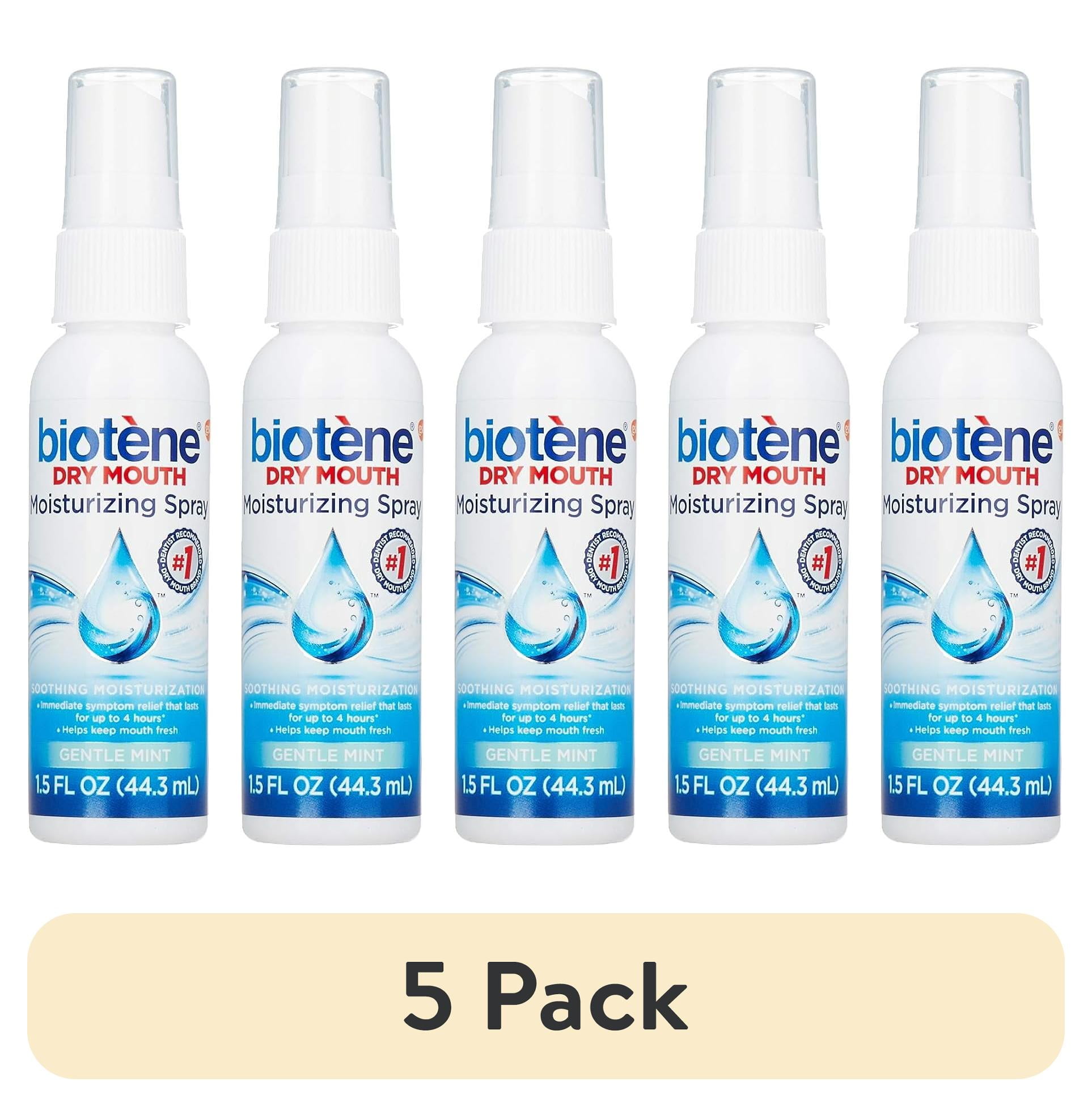 (5 pack) Biotene Dry Mouth Moisturizing Spray - 1.5 fl oz - Walmart.com