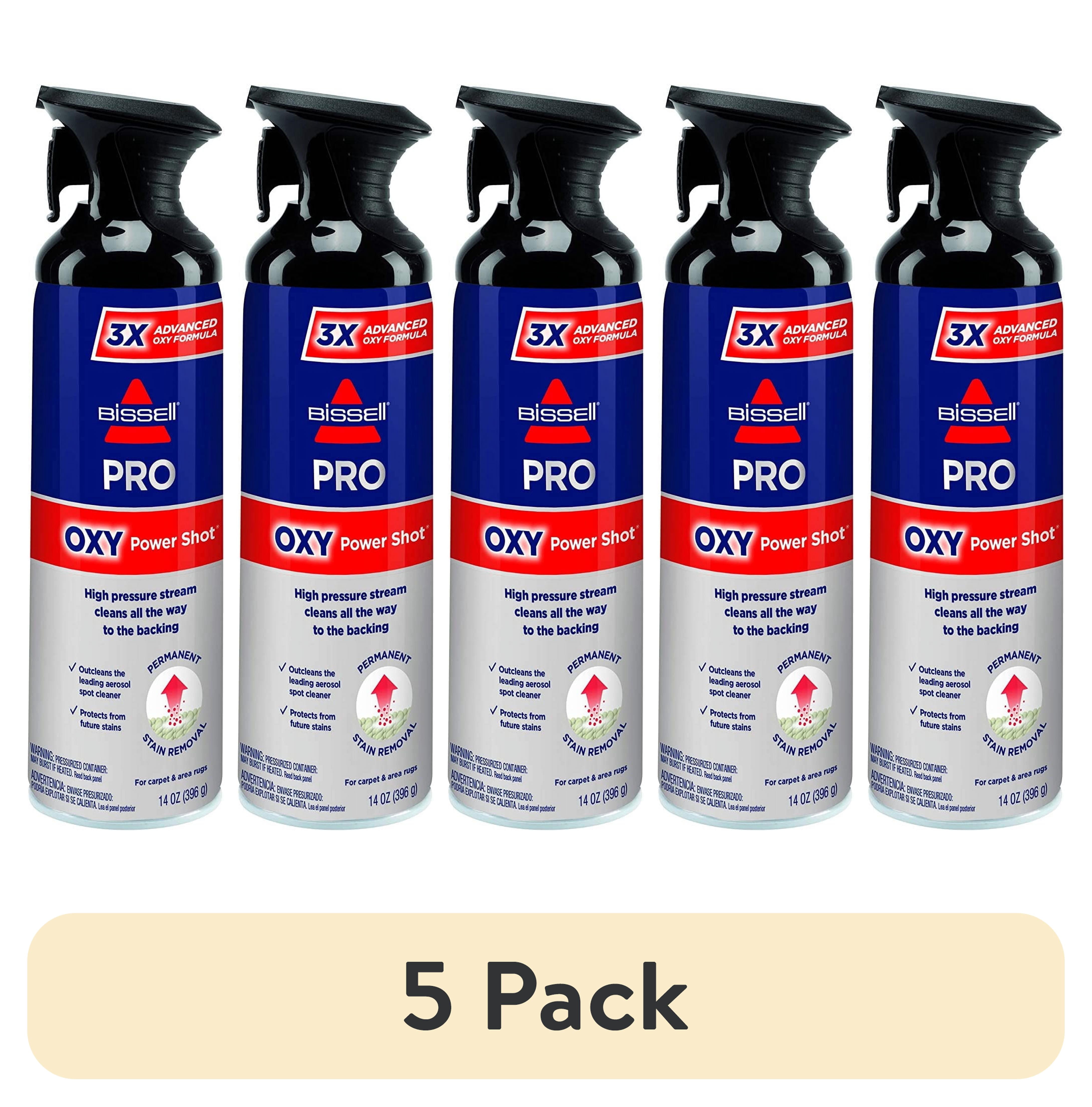 (5 pack) Bissell Professional Power Shot Oxy Carpet Spot, 14 Ounces ...