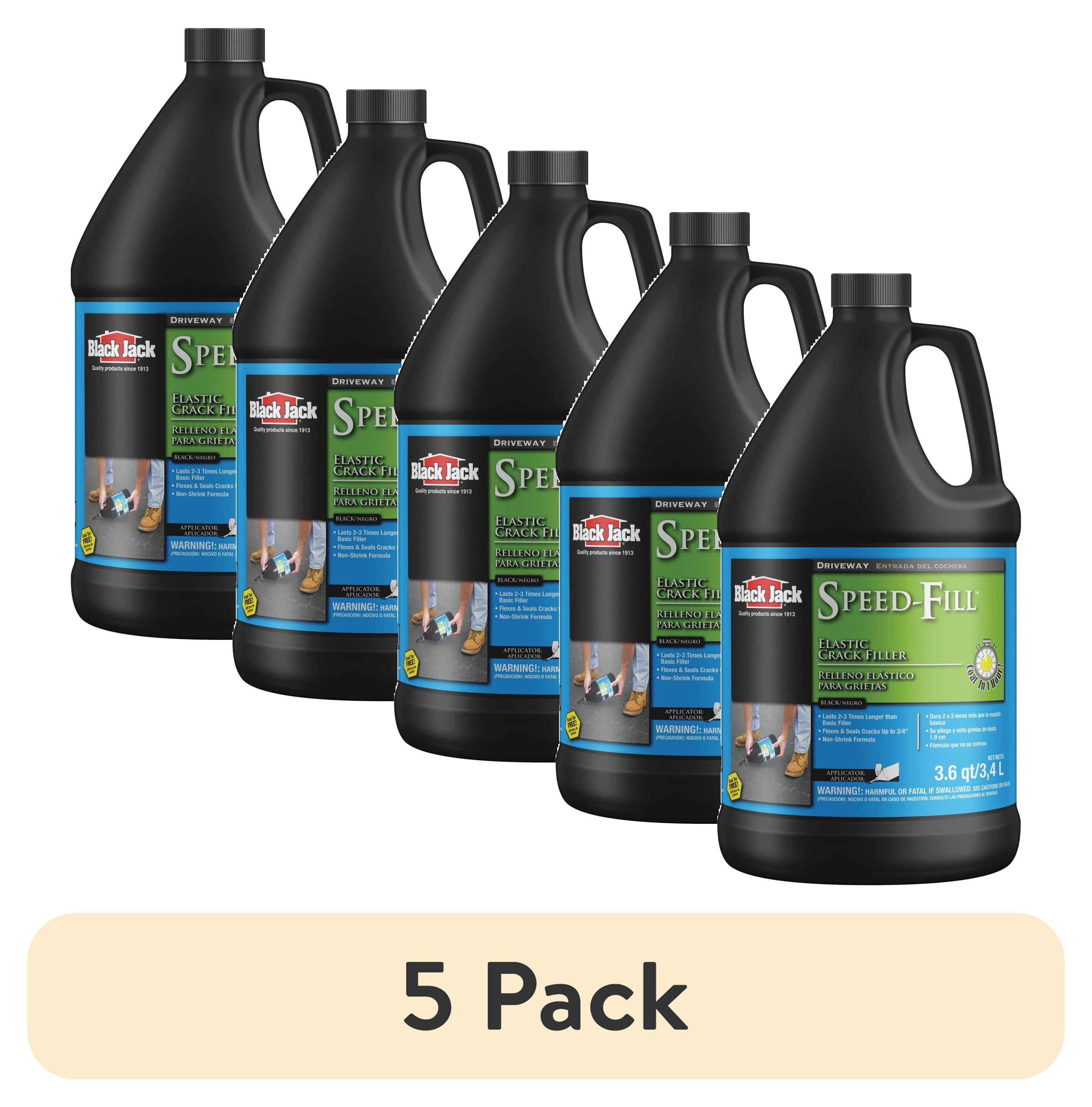 (5 pack) Black Jack Speed-Fill 6438-9-34 Elastic Crack Filler, Liquid ...