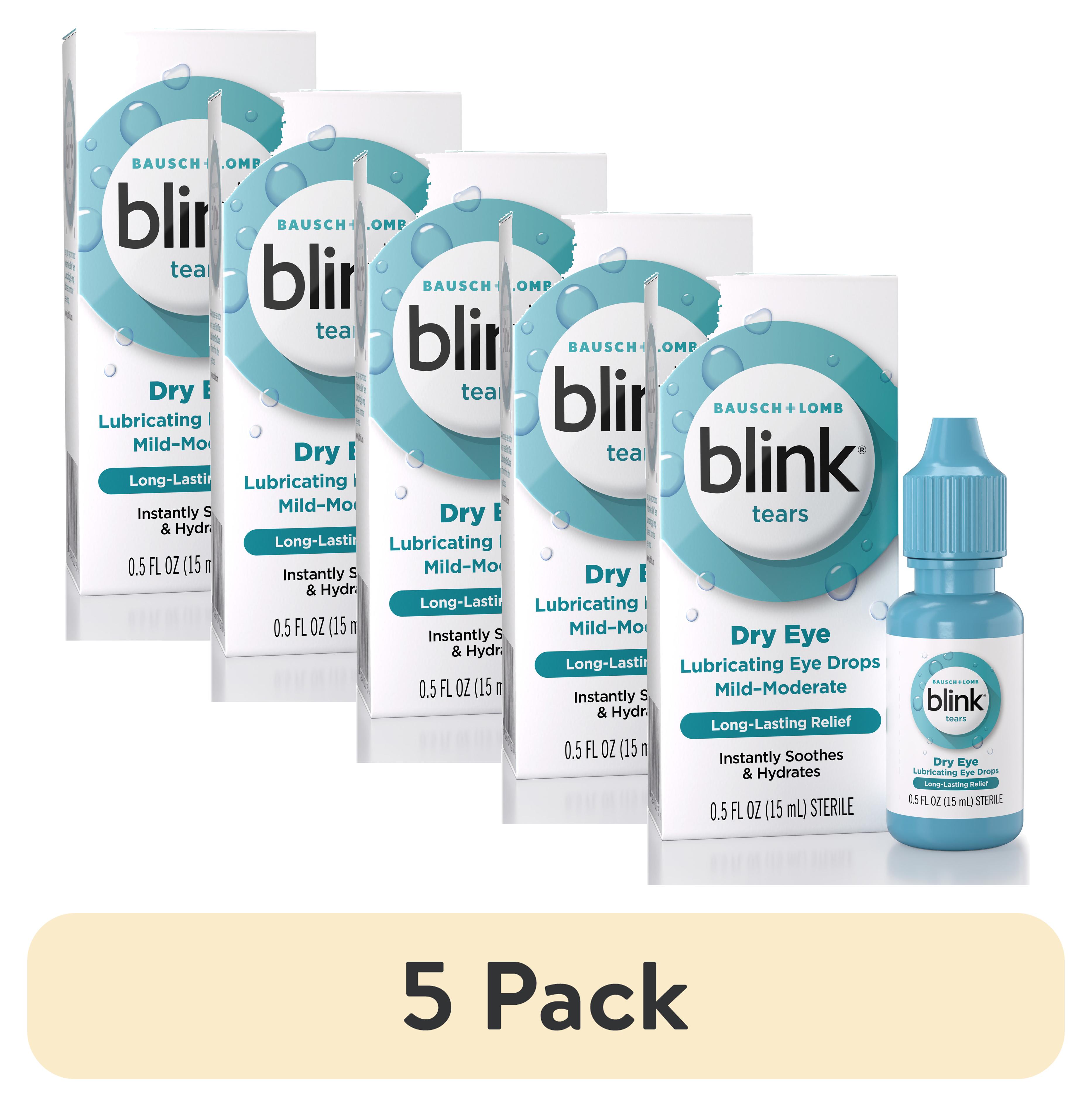 (5 pack) Blink Tears Lubricant Eye Drops for Mild to Moderate Dry Eye ...