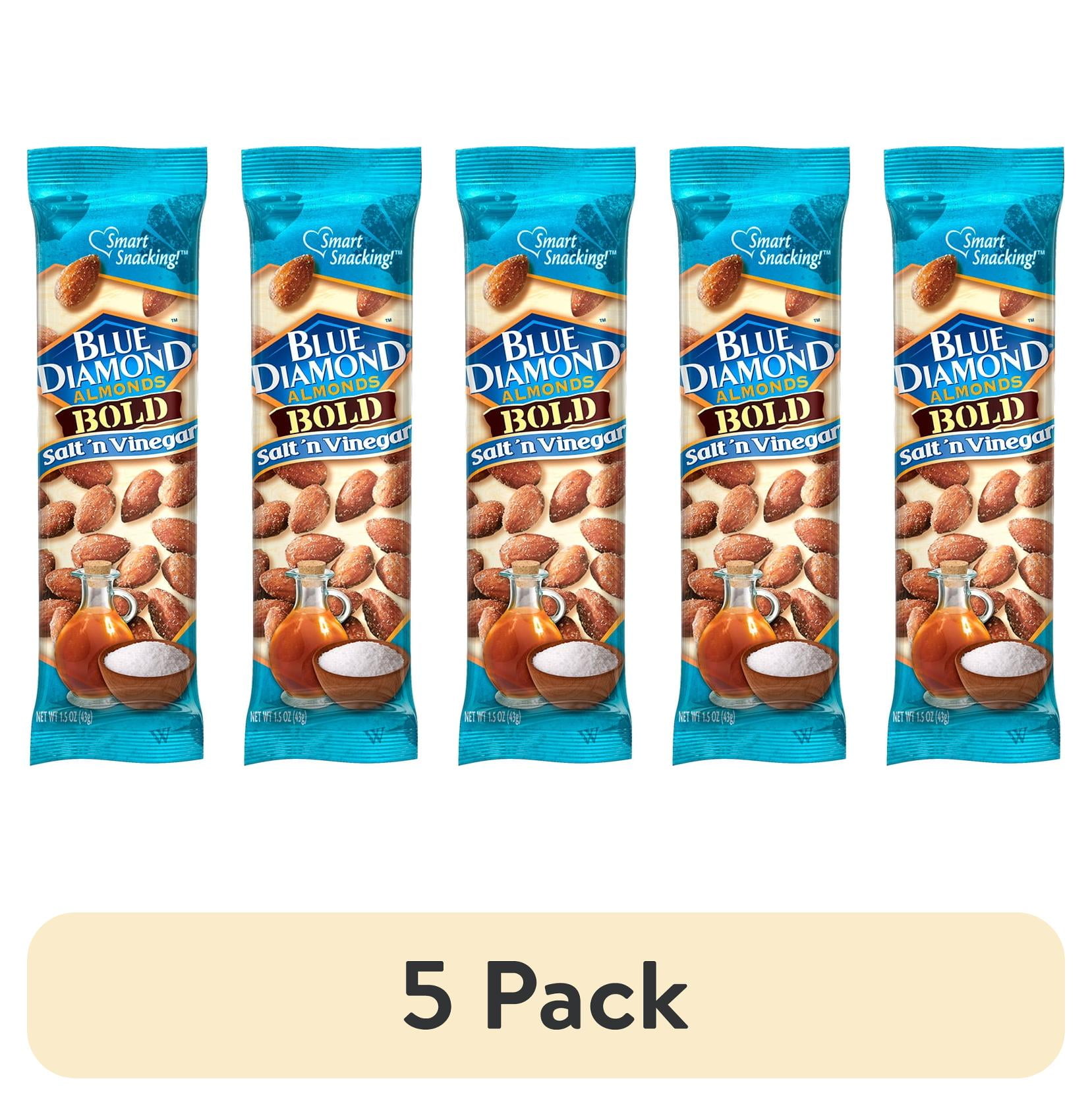 (5 pack) Blue Diamond Almonds, Bold Salt 'n Vinegar Almonds 1.5 oz bag ...