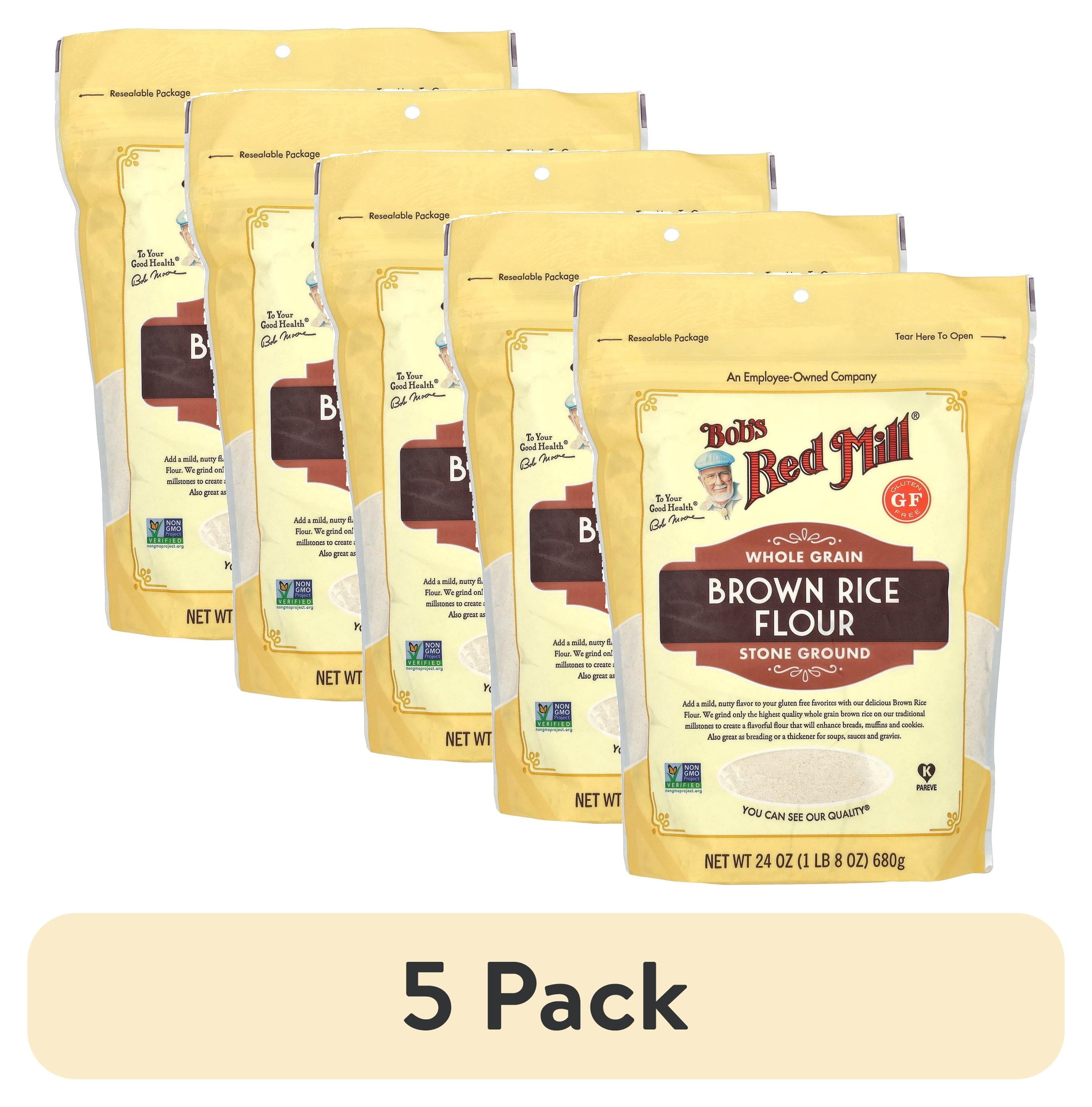 (5 pack) Bob's Red Mill Brown Rice Flour, 24 oz - Walmart.com