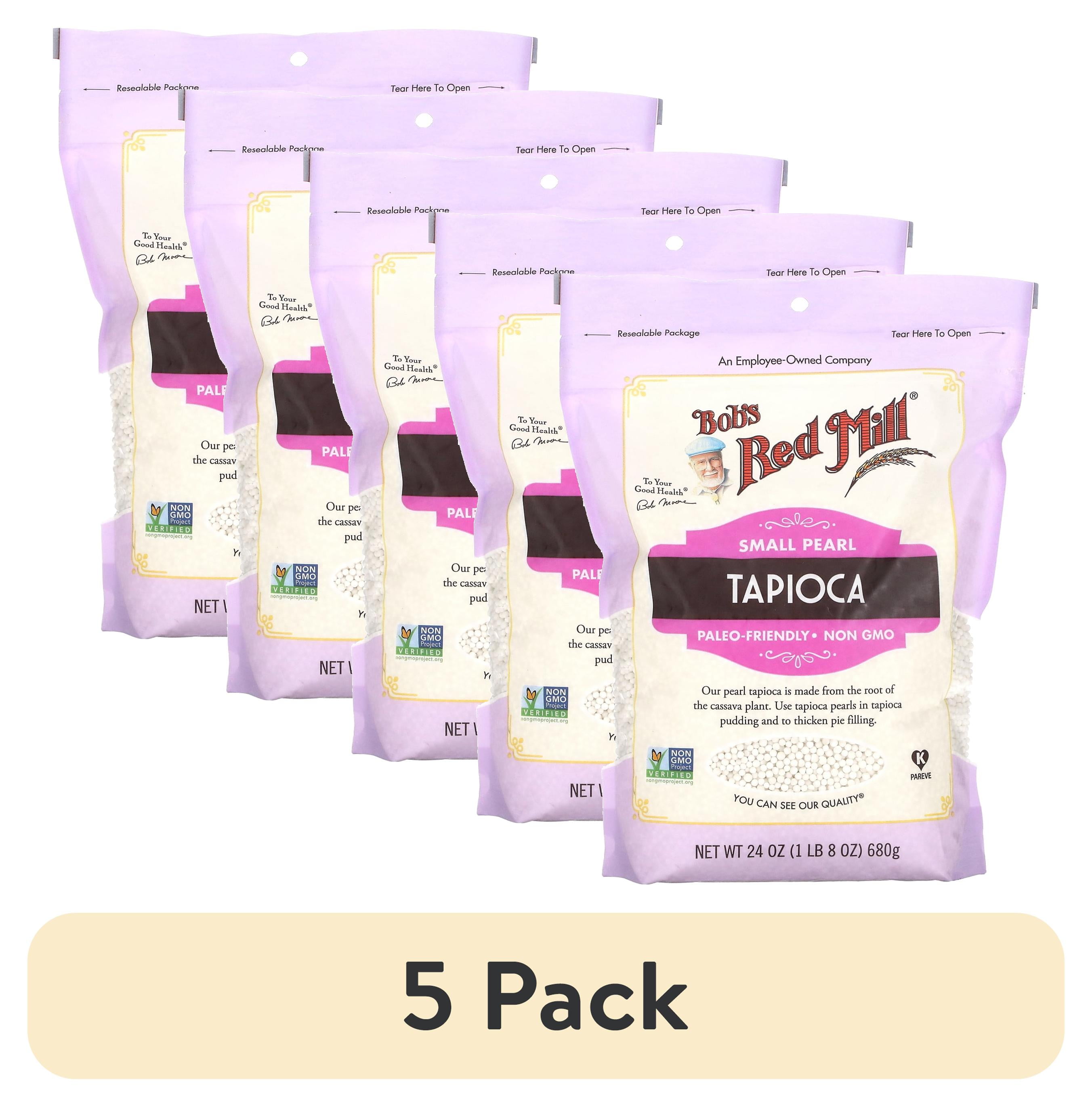 (5 pack) Bob's Red Mill Small Pearl Tapioca, 24 oz (680 g) - Walmart.com