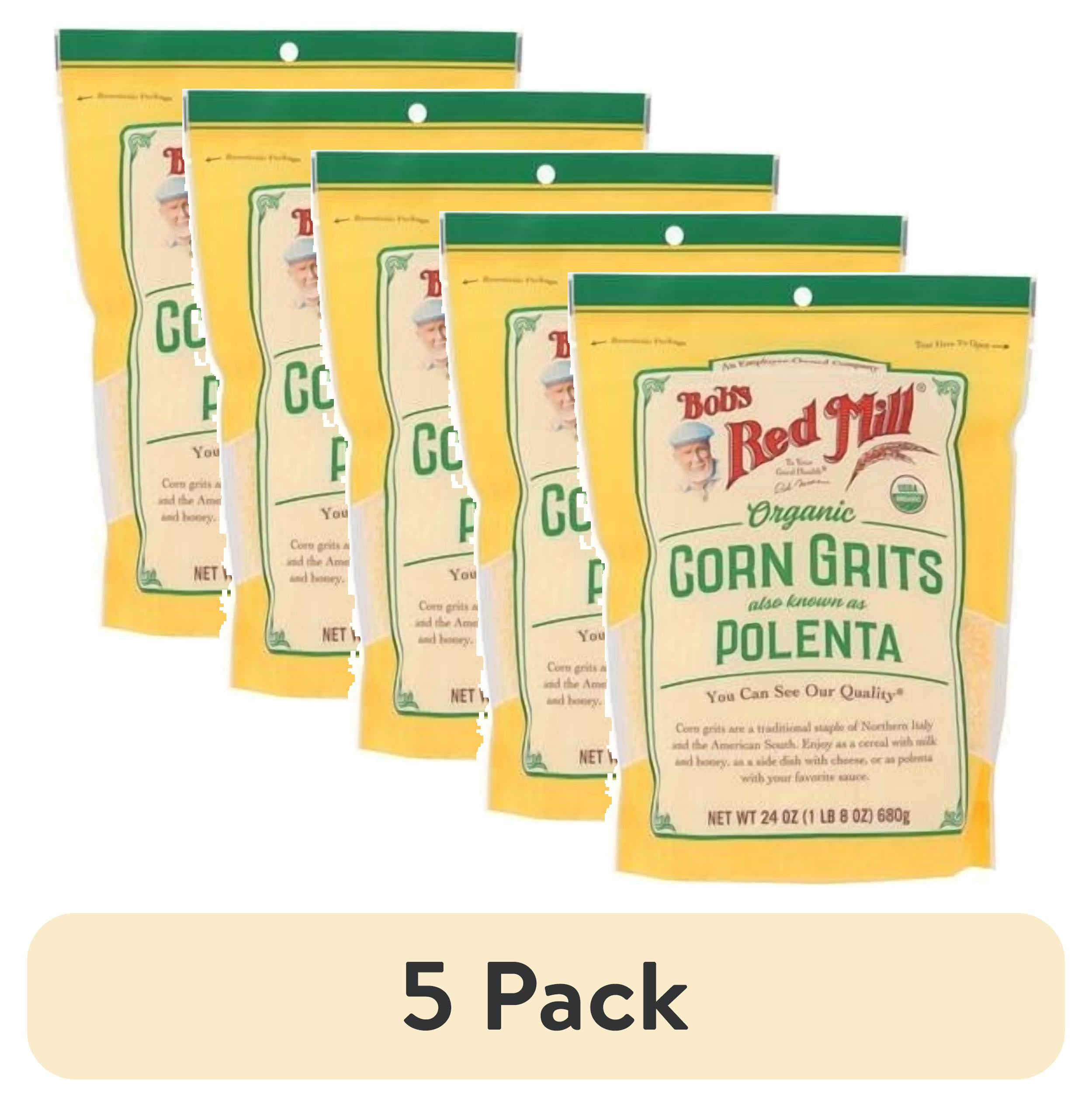 (5 pack) Bob's Red Mill Organic Corn Grits / Polenta, 24-ounce ...