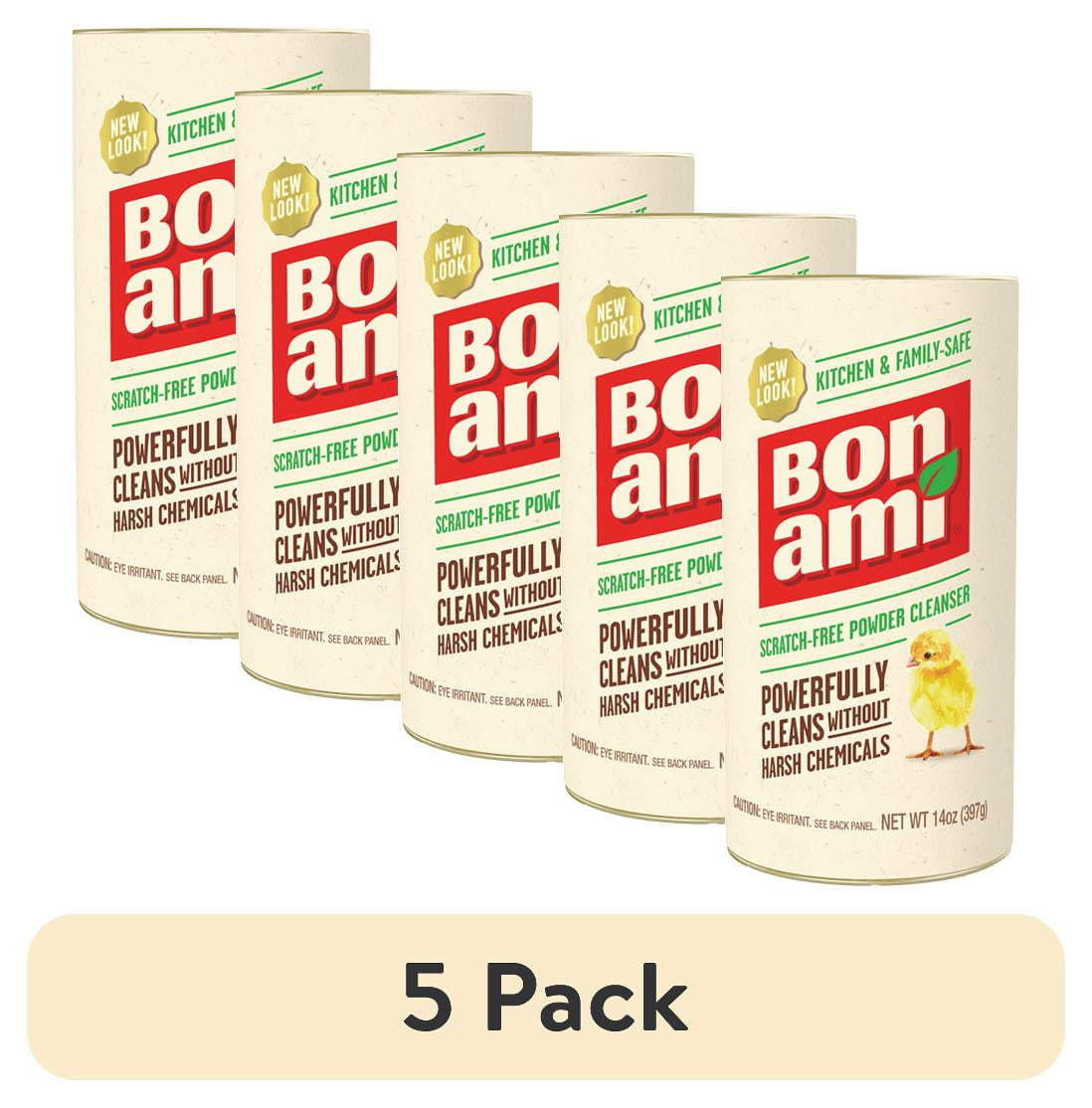 (5 pack) Bon Ami Powder Cleanser 14 oz. 3 Pack - Walmart.com