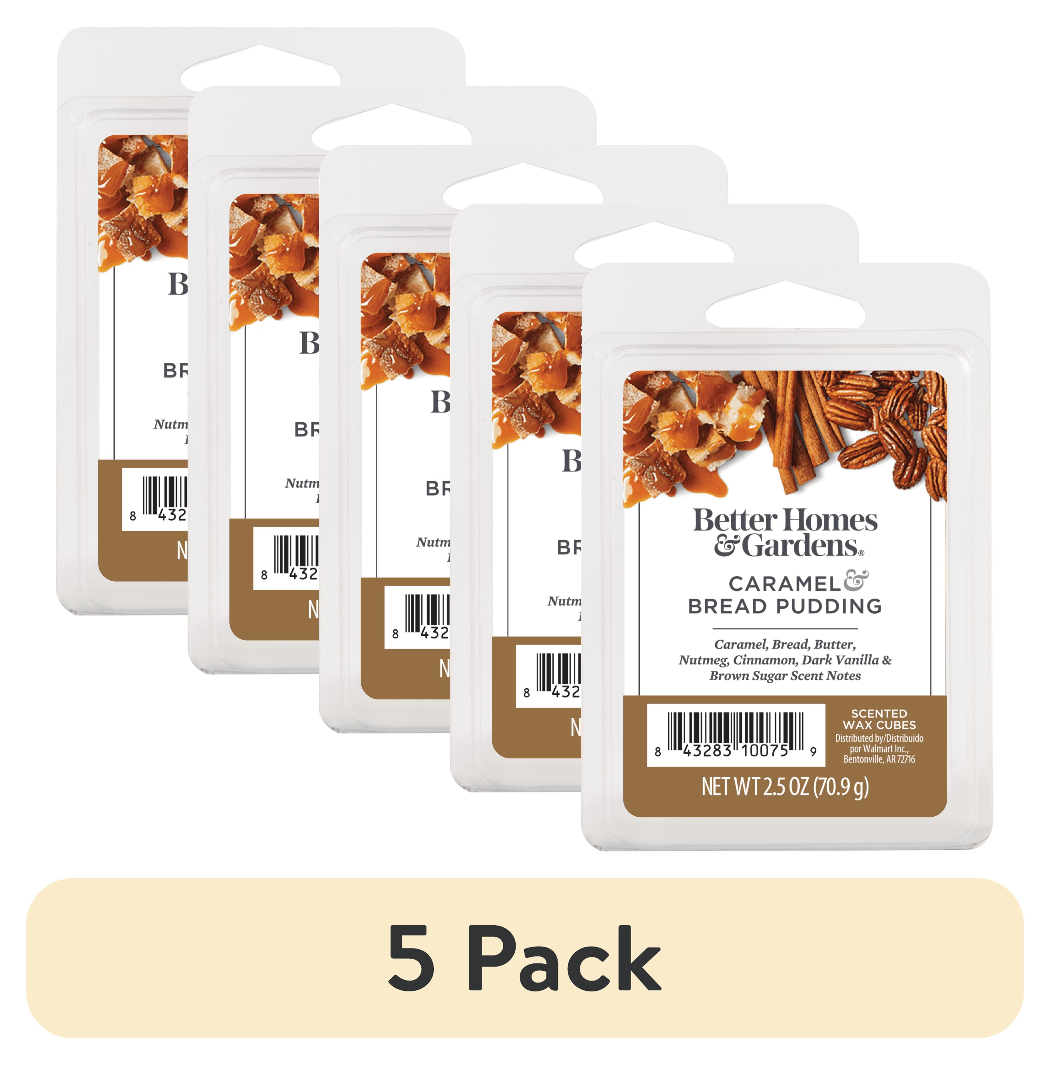 (5 pack) Caramel Bread Pudding Scented Wax Melts, Better Homes ...