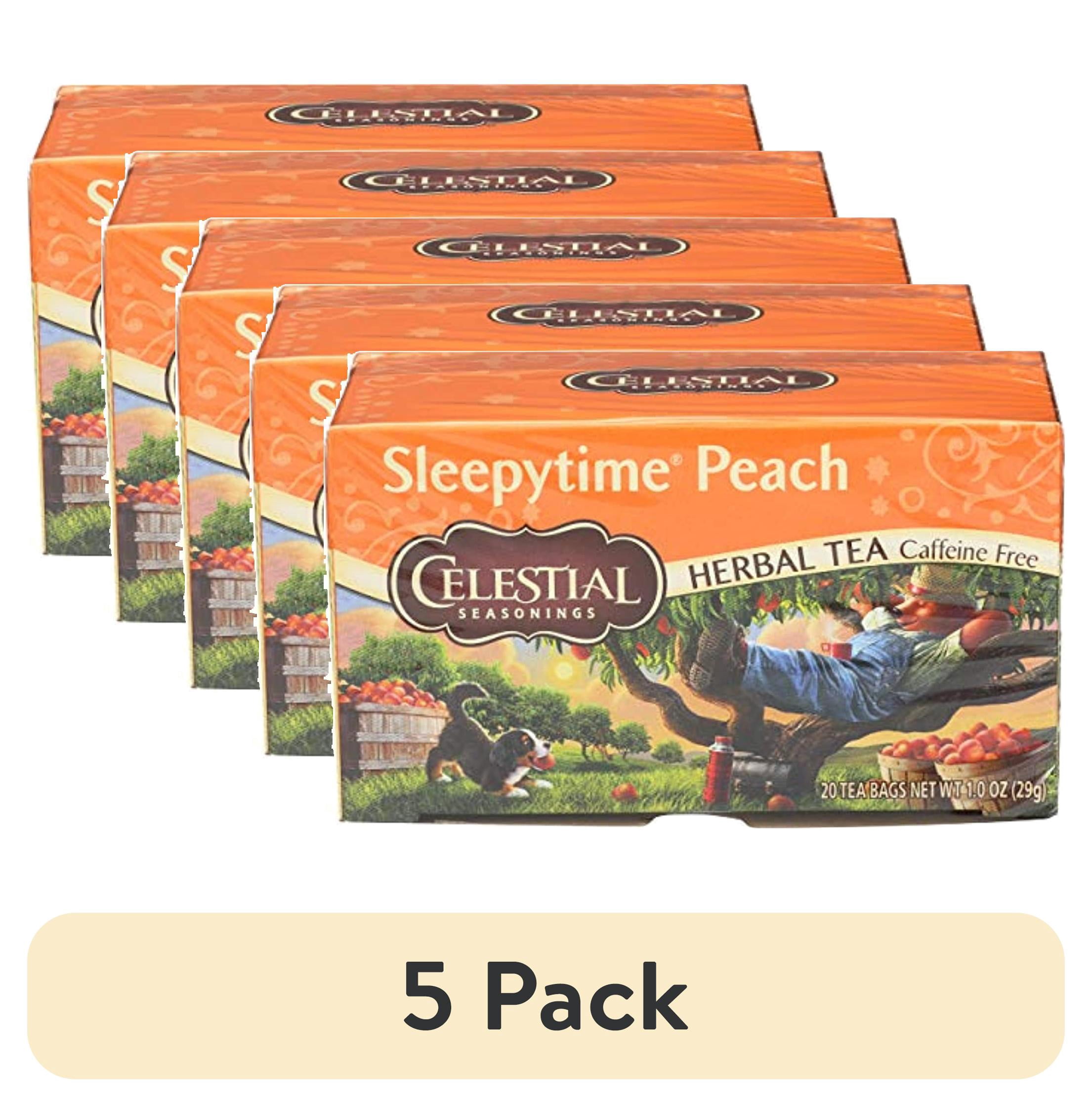 (5 pack) Celestial Seasonings Herbal Tea Caffeine Free Sleepytime Peach ...