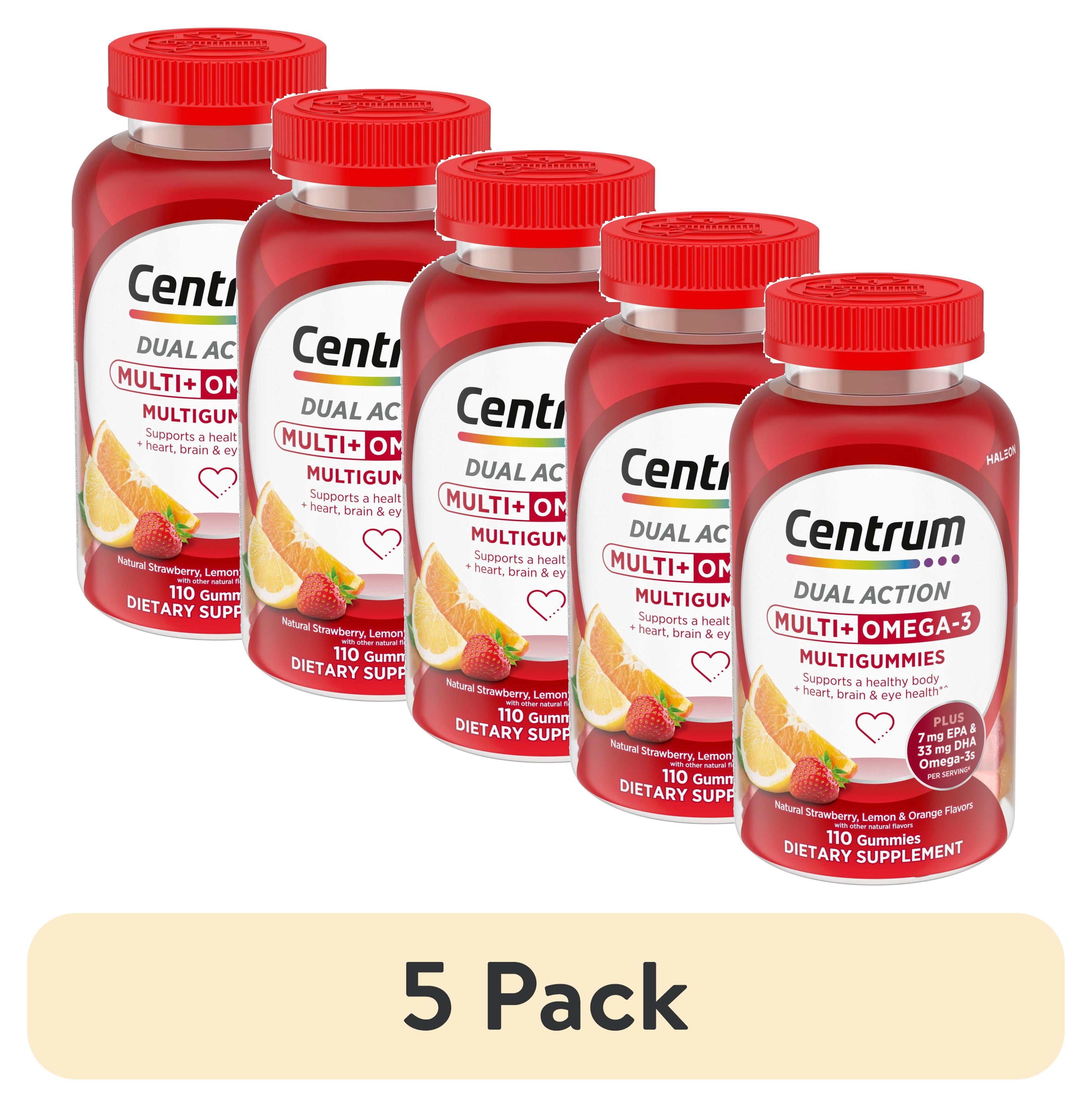 (5 pack) Centrum Multigummies Adult Gummy Vitamins, Multivitamin With ...