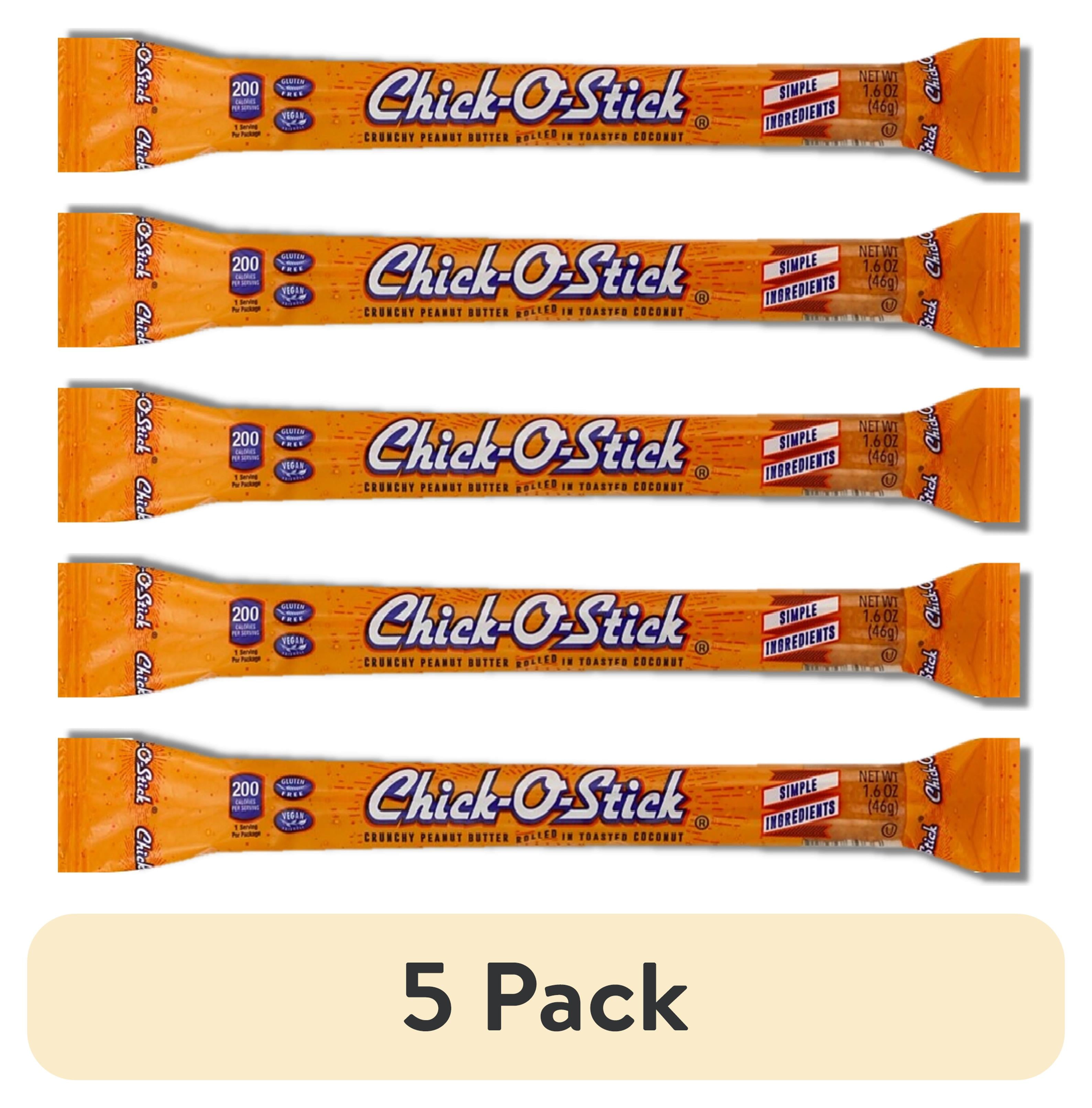 (5 pack) Chick-O-Stick, Crunchy Peanut Butter and Toasted Coconut ...