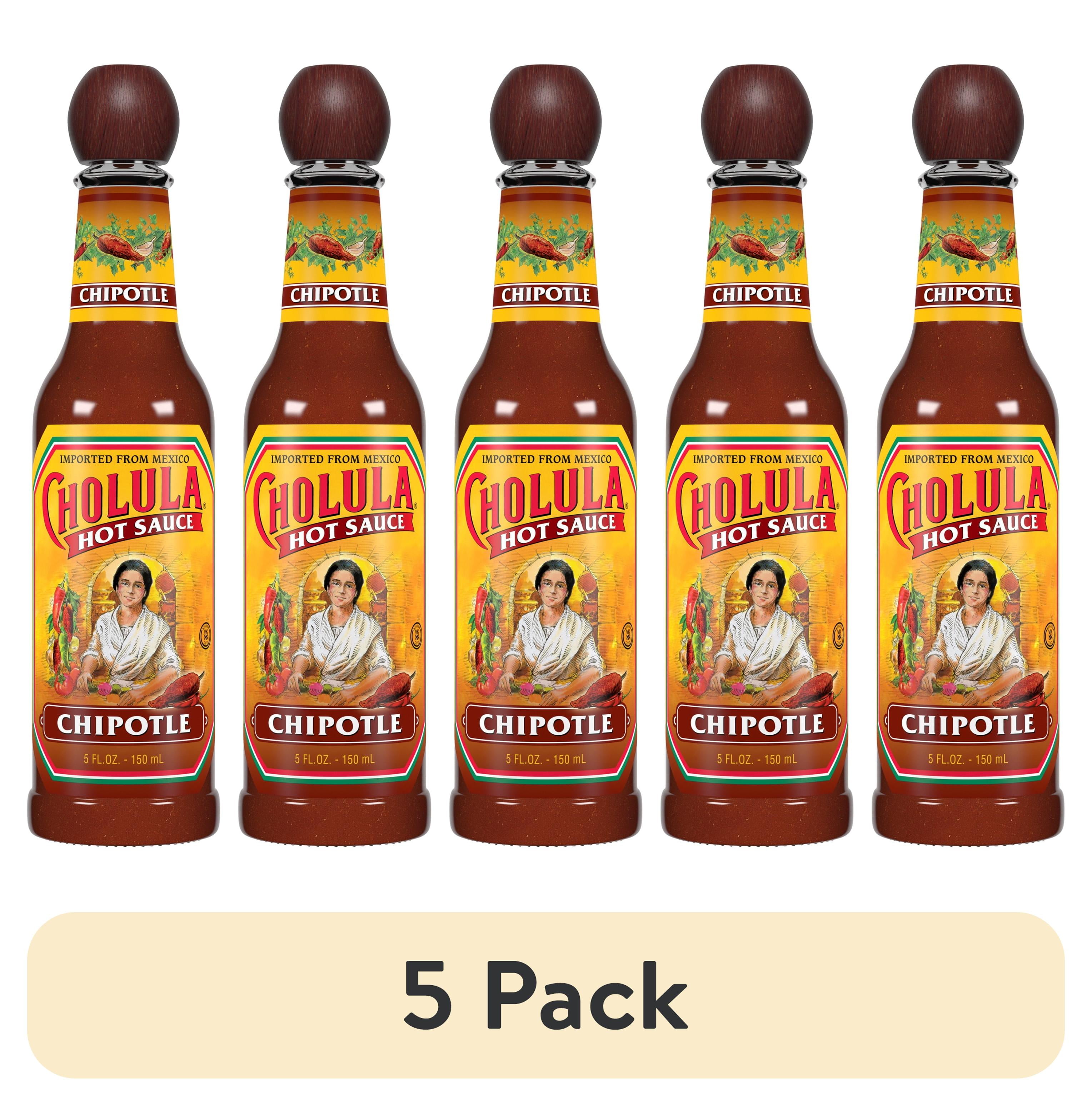 (5 pack) Cholula Chipotle Hot Sauce, 5.0 fl oz Bottle - Walmart.com