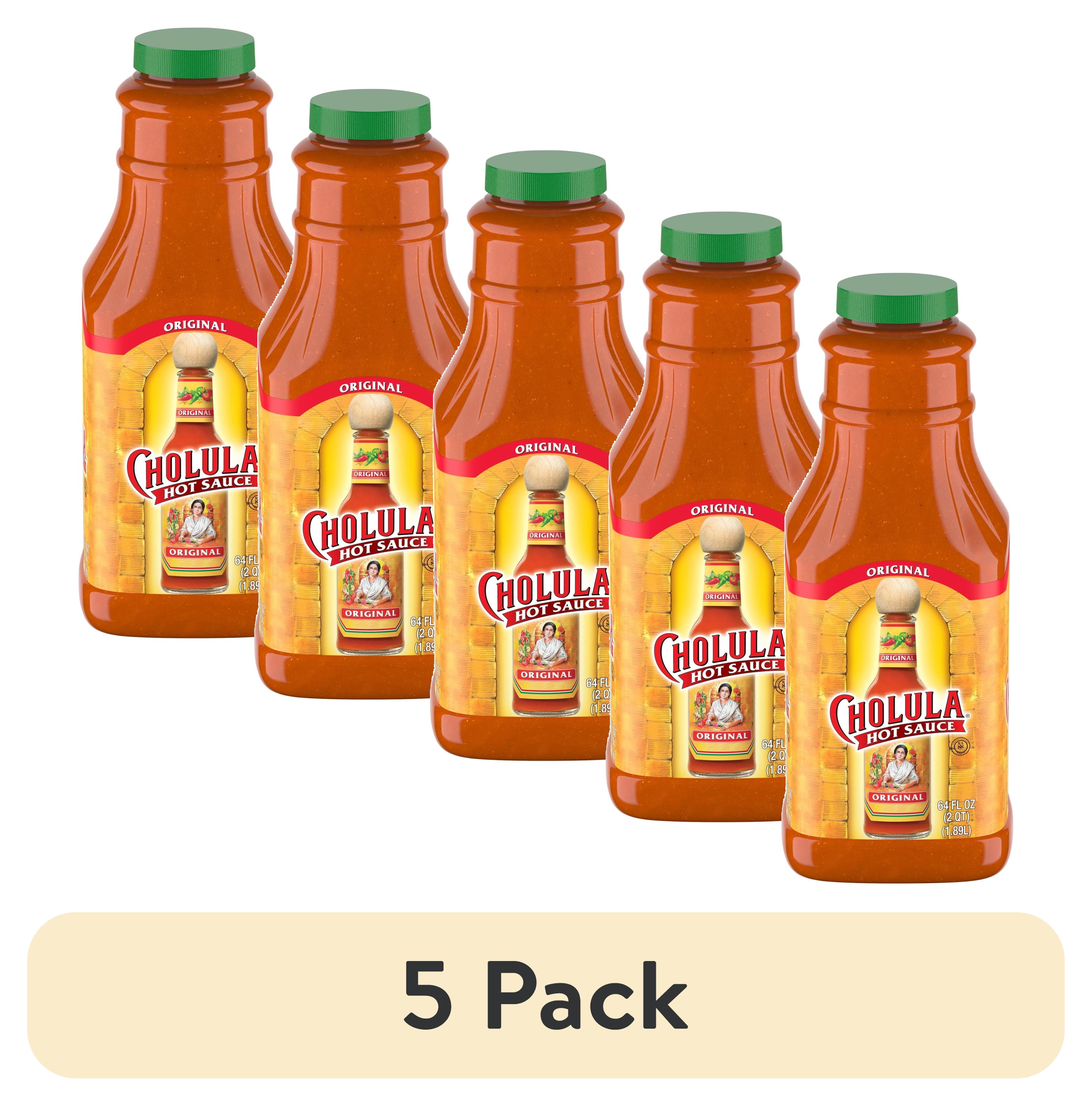 (5 pack) Cholula Kosher Original Hot Sauce, 64 fl oz Bottle - Walmart.com