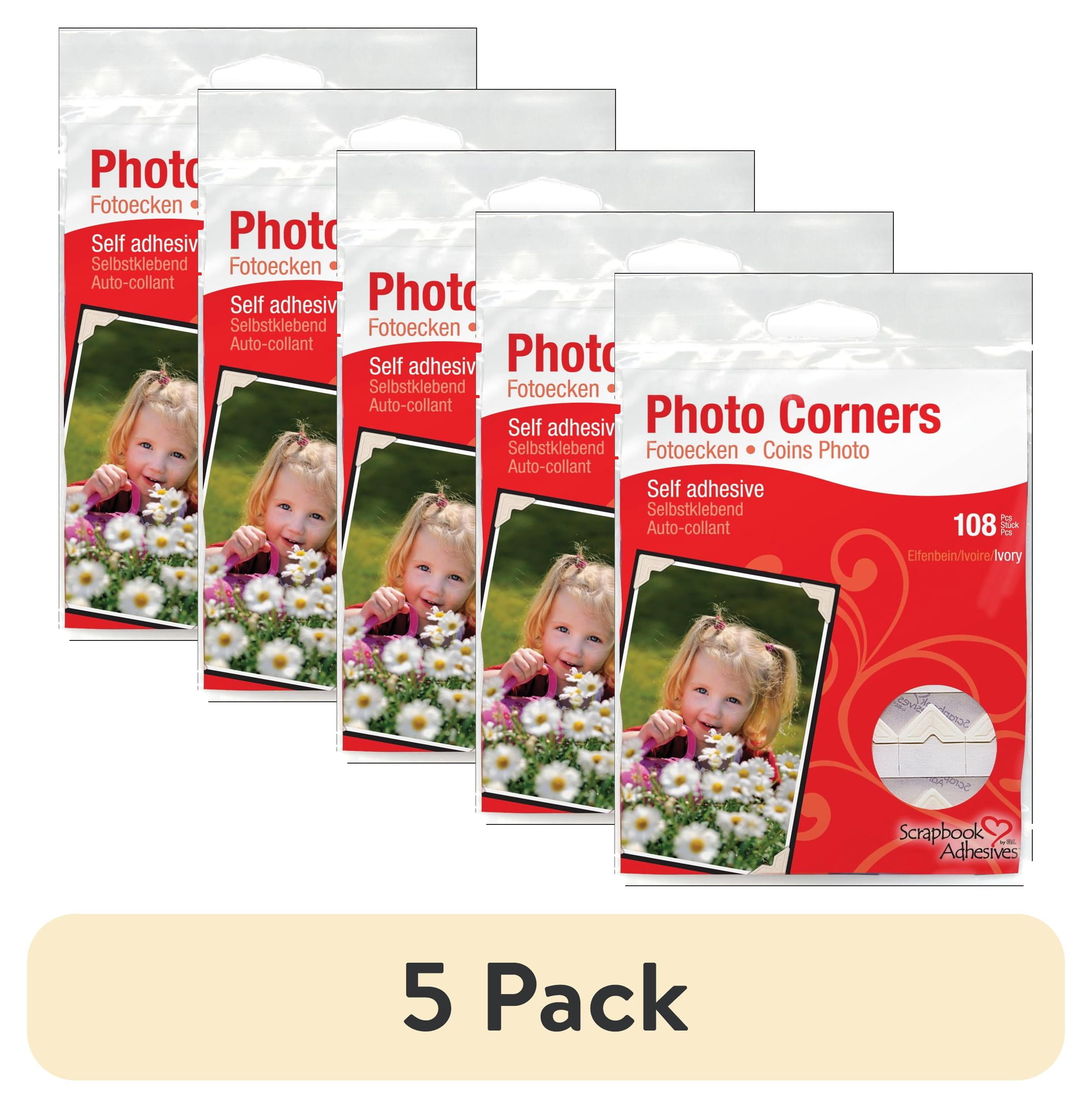(5 pack) Classic Paper Self-Adhesive Photo Corners .5 Inch 108/Pkg ...