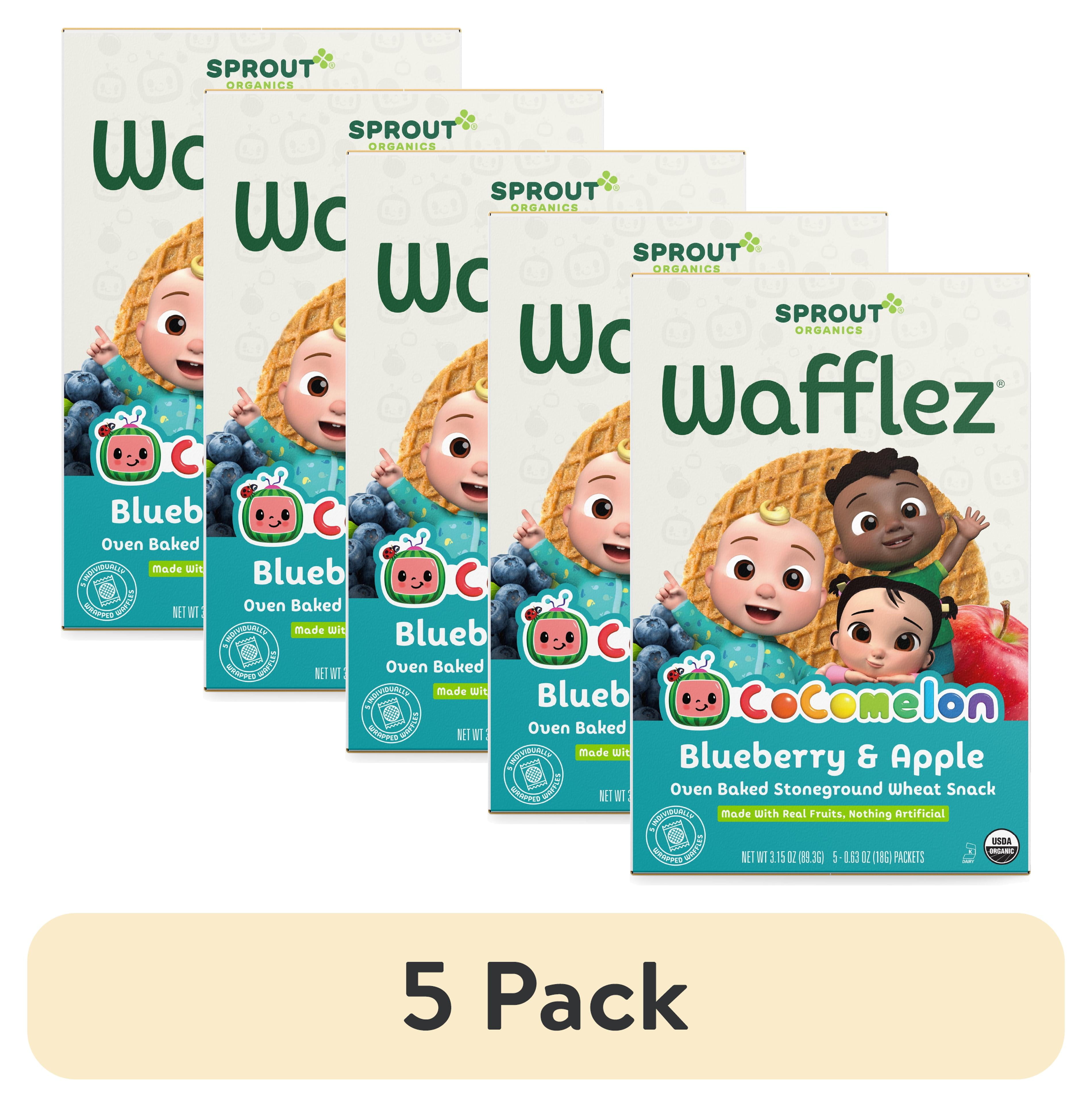 (5 pack) CoComelon Sprout Organics Toddler Snacks, Organic Blueberry ...