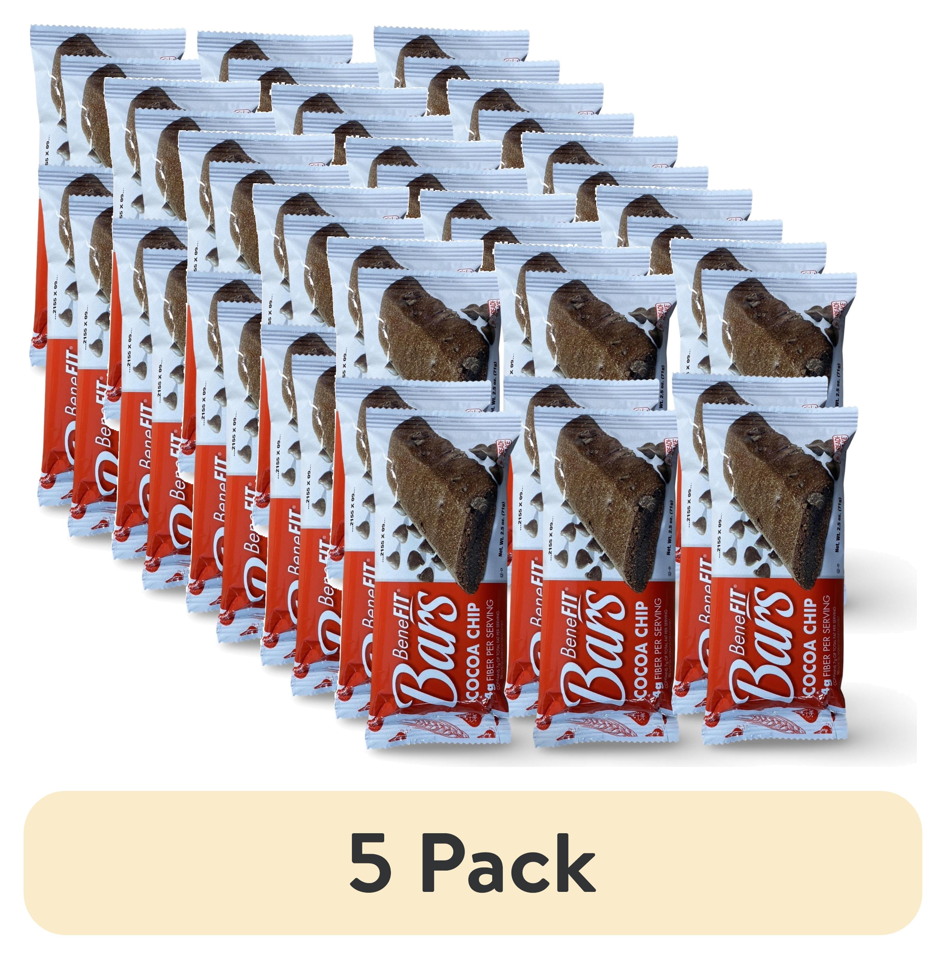 (5 pack) Cocoa Chip BeneFit Bars by Readi-Bake 2.5 Ounce | Value Pack ...