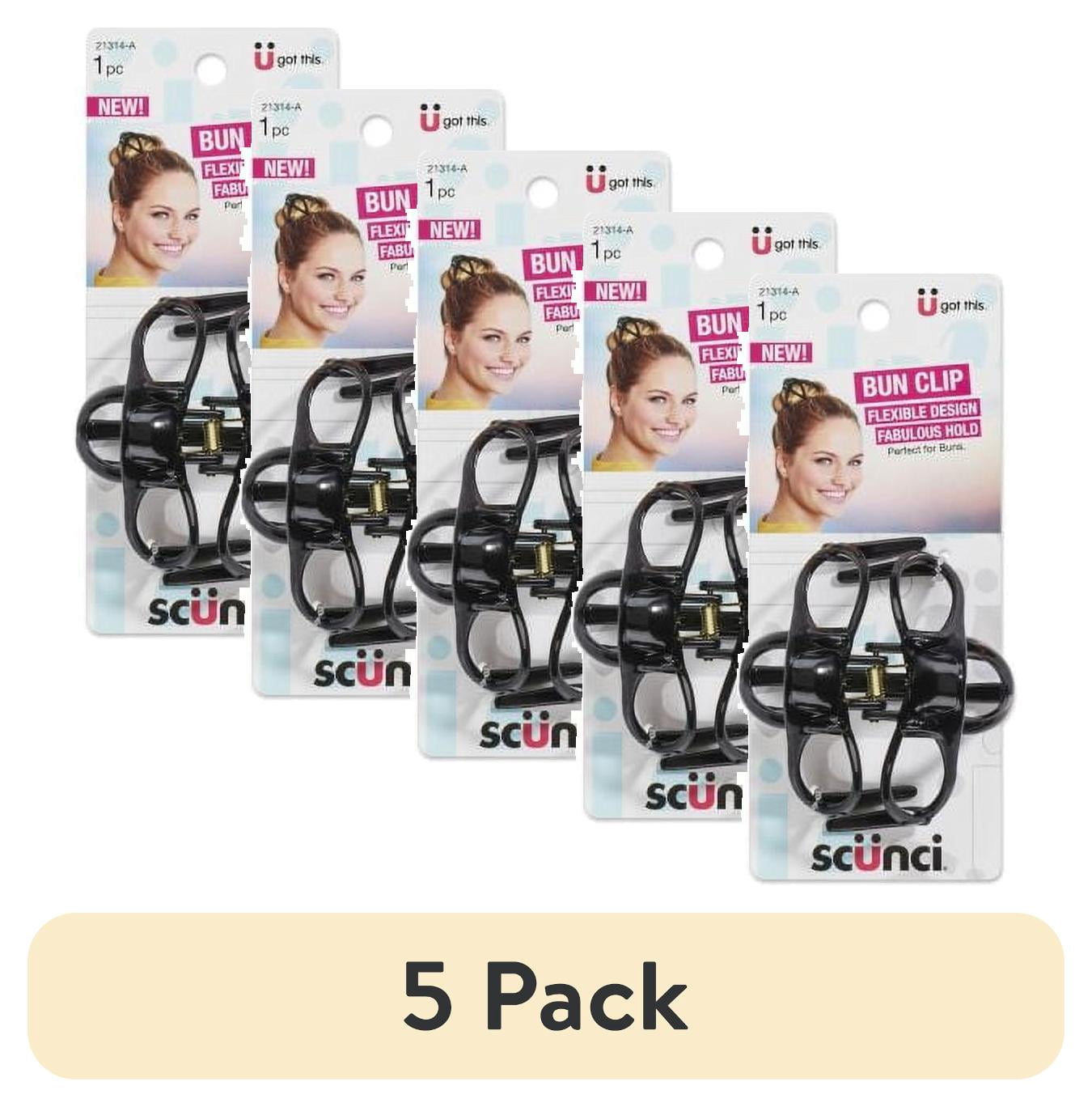 (5 pack) Conair 7265859 Scunci Bun Clip - Pack of 3 - Walmart Business ...