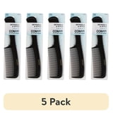 (5 pack) Conair Detangle & Style All-Purpose Hair Comb, Black - Walmart ...