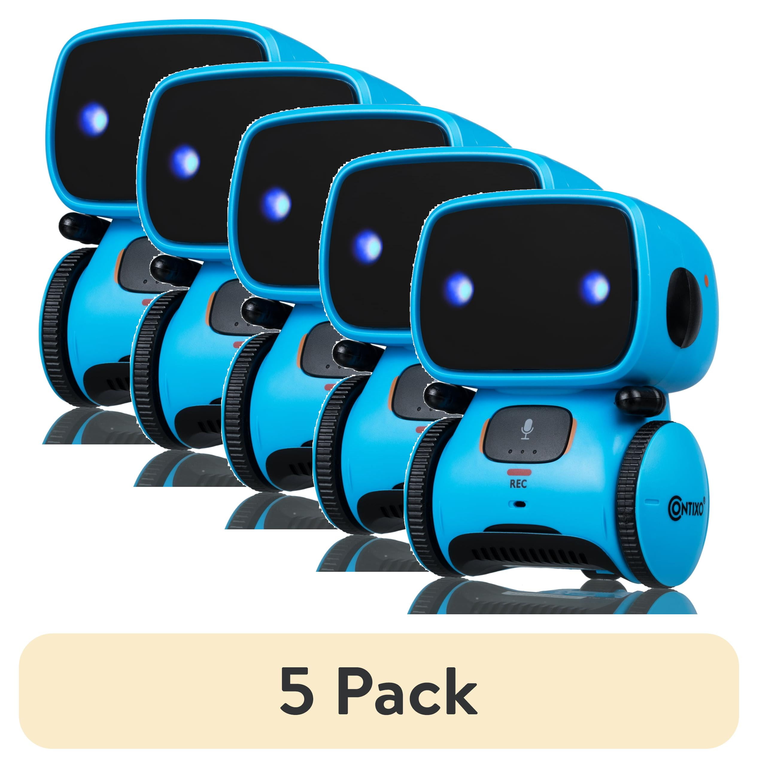 (5 pack) Contixo Kids Smart Robot Toy Mini Robot Talking Singing ...
