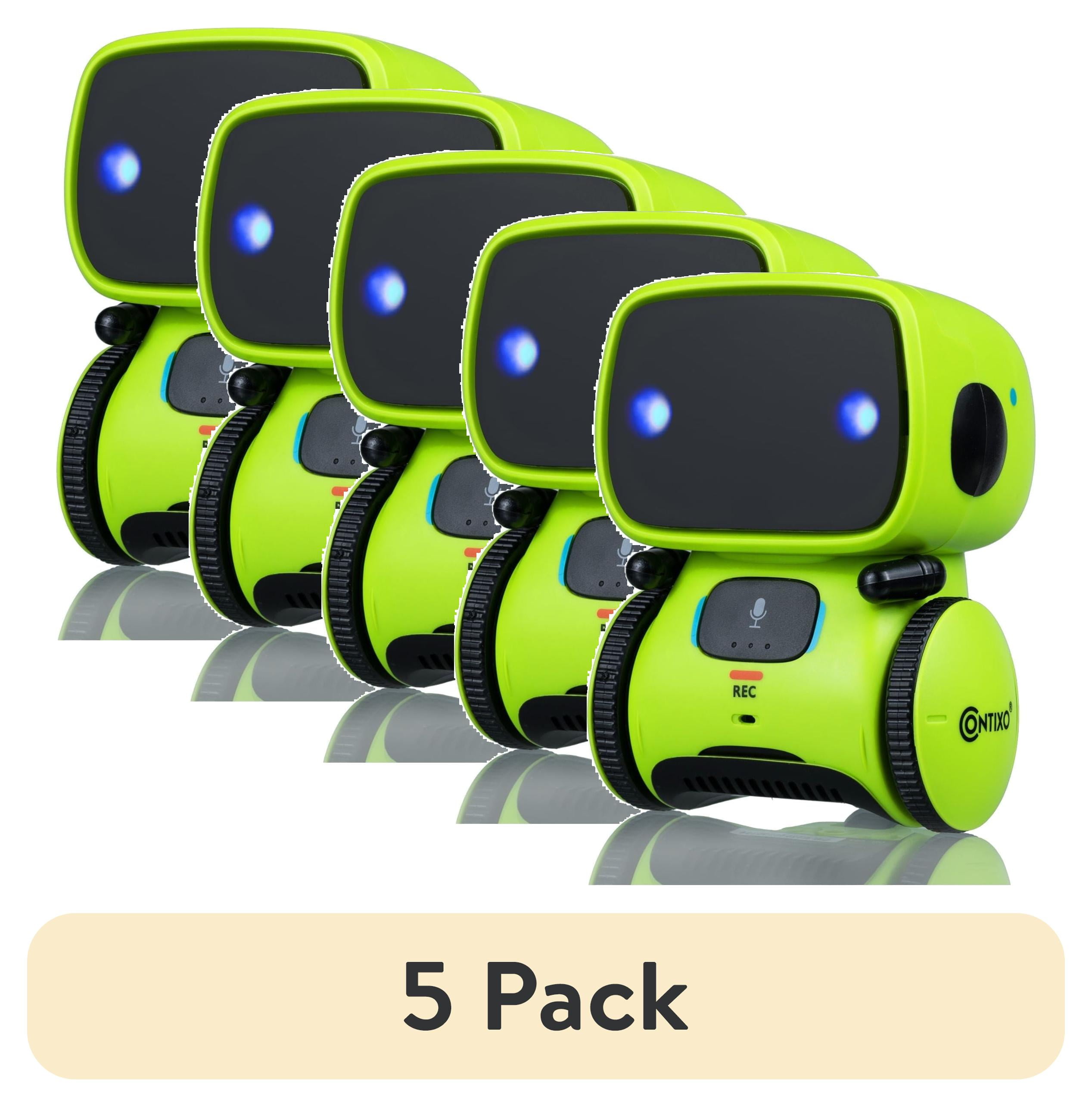 (5 pack) Contixo Kids Smart Robot Toy Mini Robot Talking Singing ...