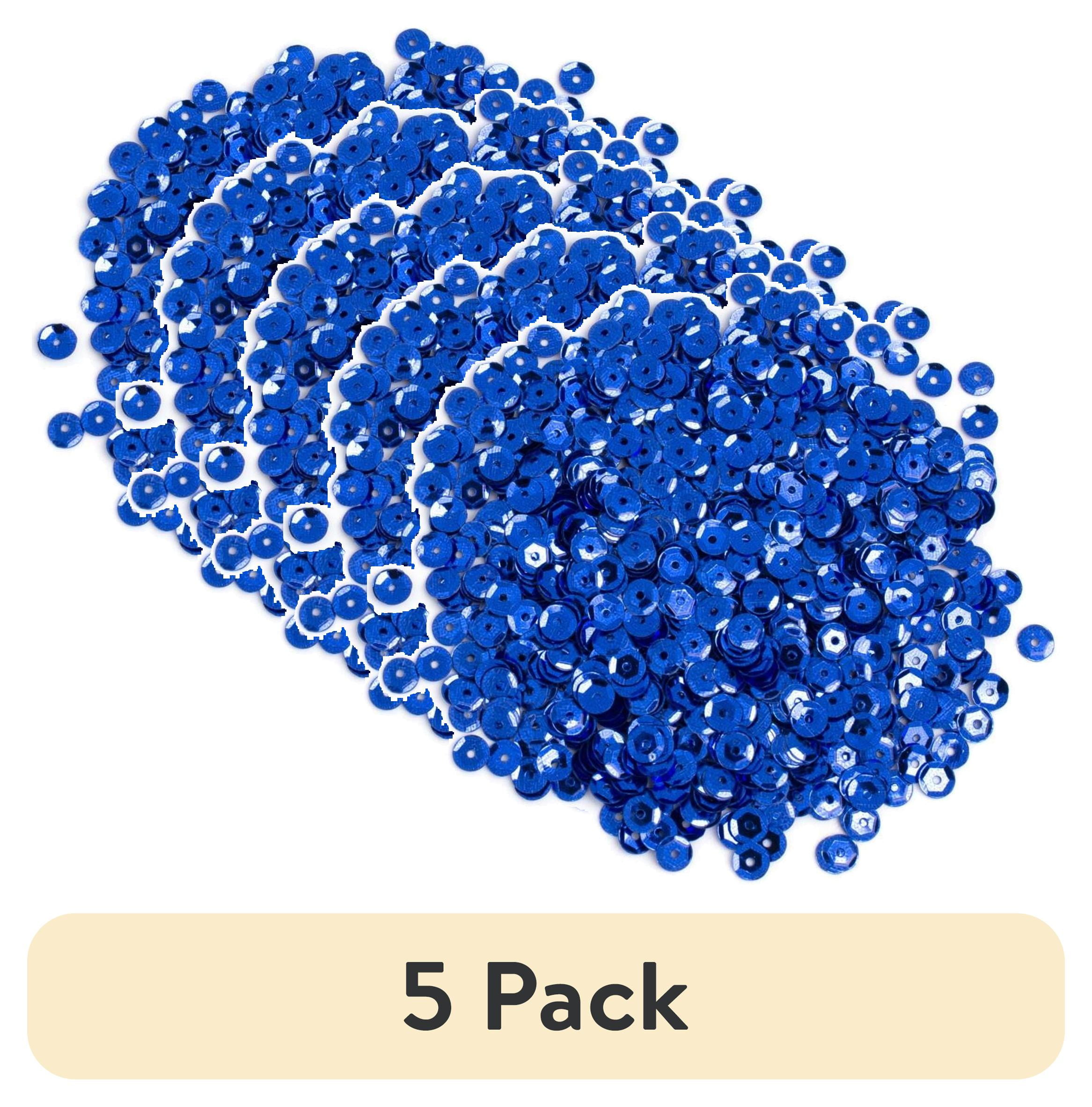 (5 pack) CousinDIY Cupped Sequins-Royal Blue, 5mm 800/Pkg - Walmart.com