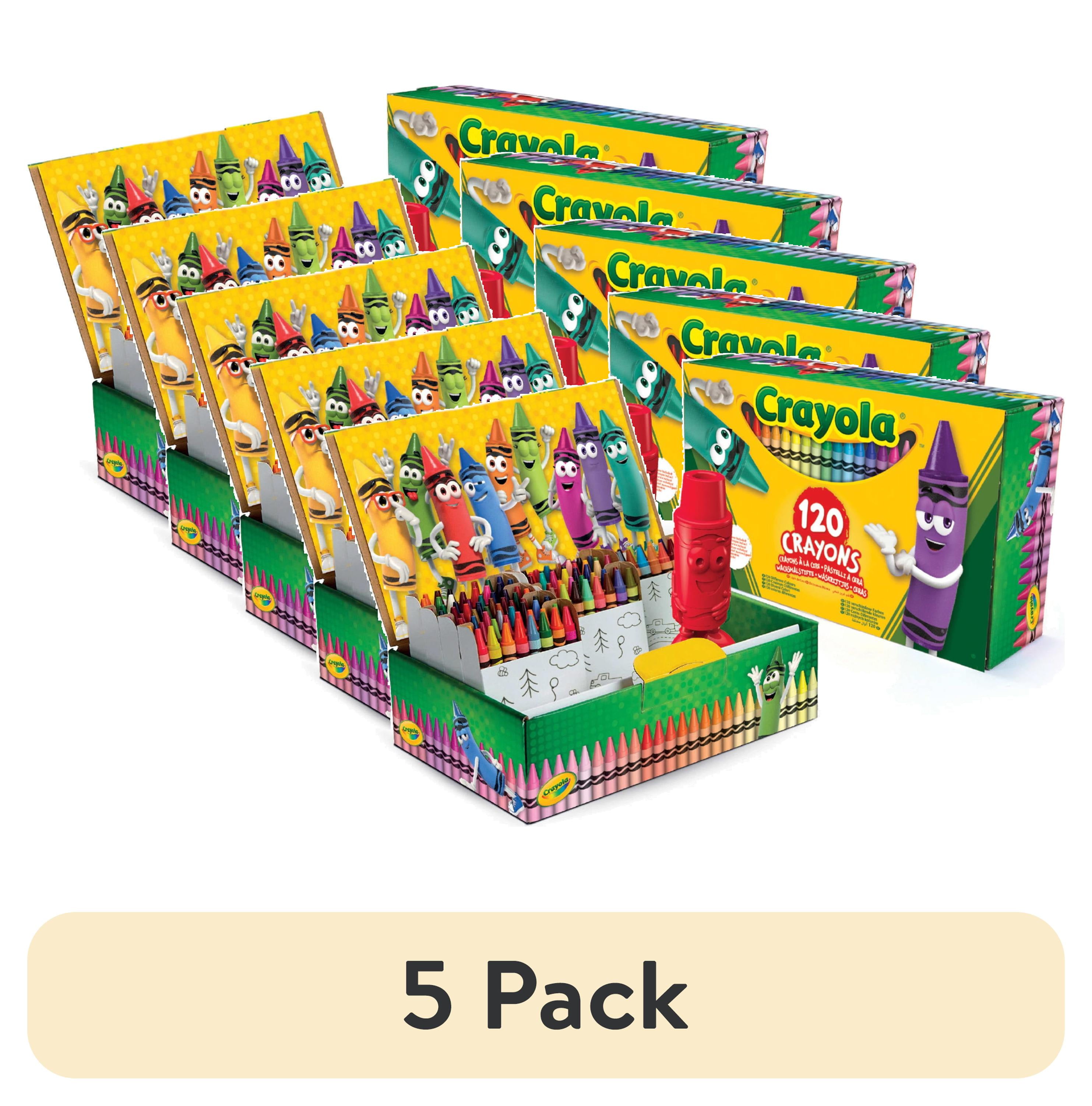 (5 pack) Crayola Giant Box of Crayons, 120-Colors - Walmart.com